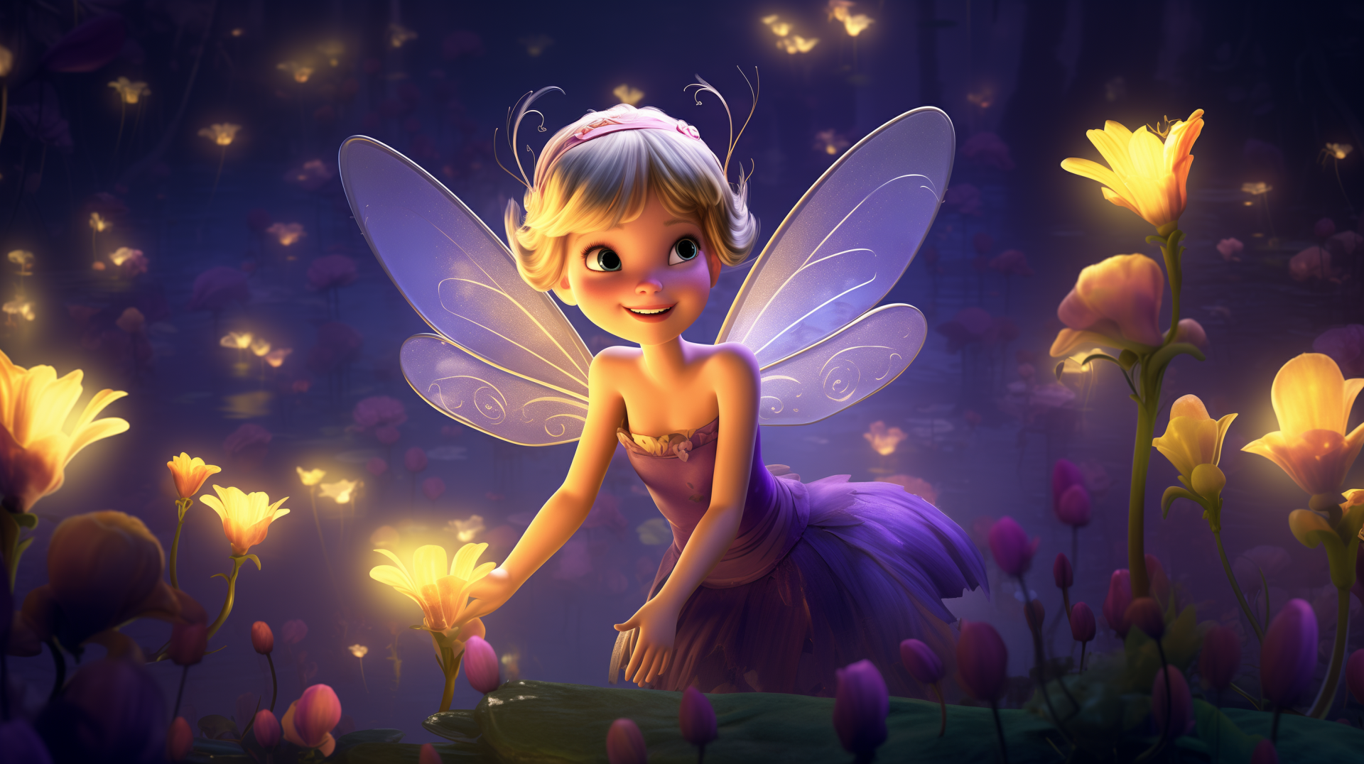 Enchanting Tinker Bell HD Wallpaper | Disney Fairy Magic Background by ...