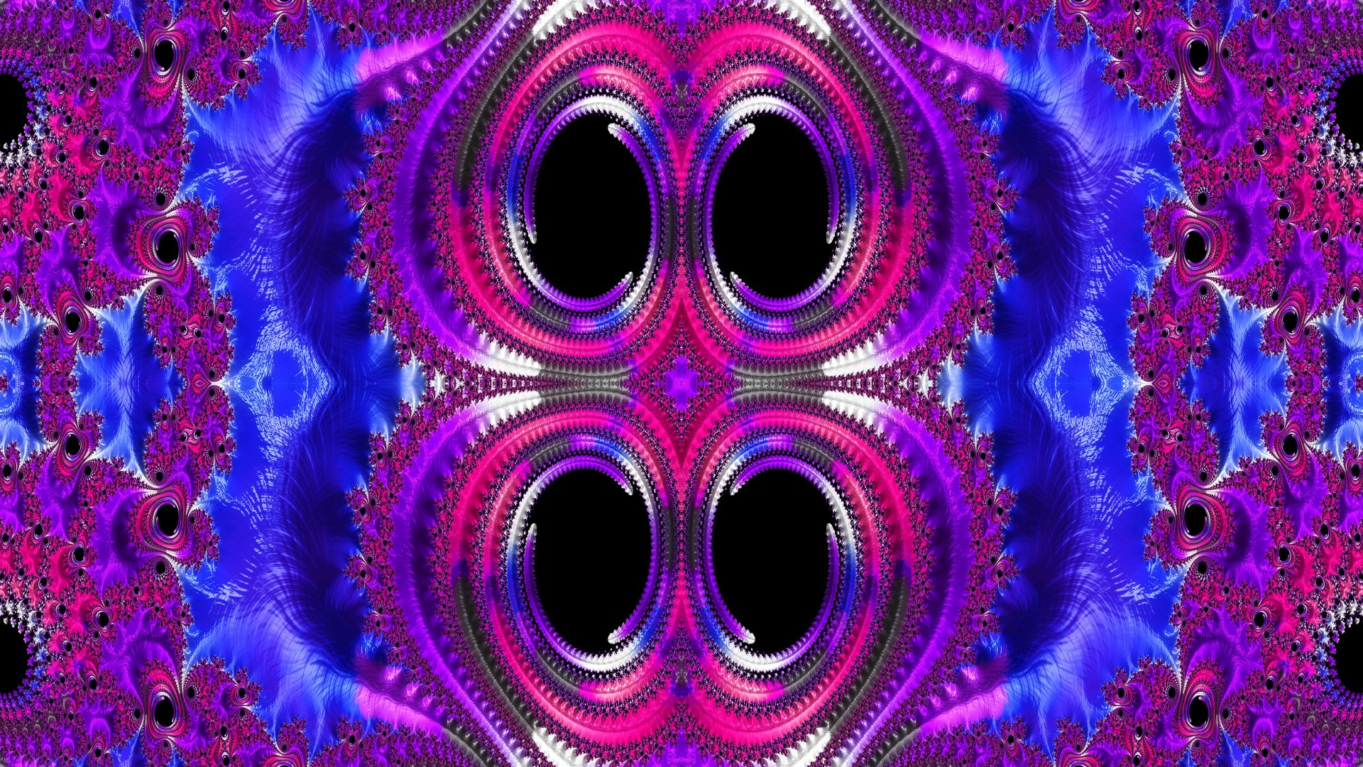 Trippy Psychedelic Fractal Wallpaper by Dr-Pen