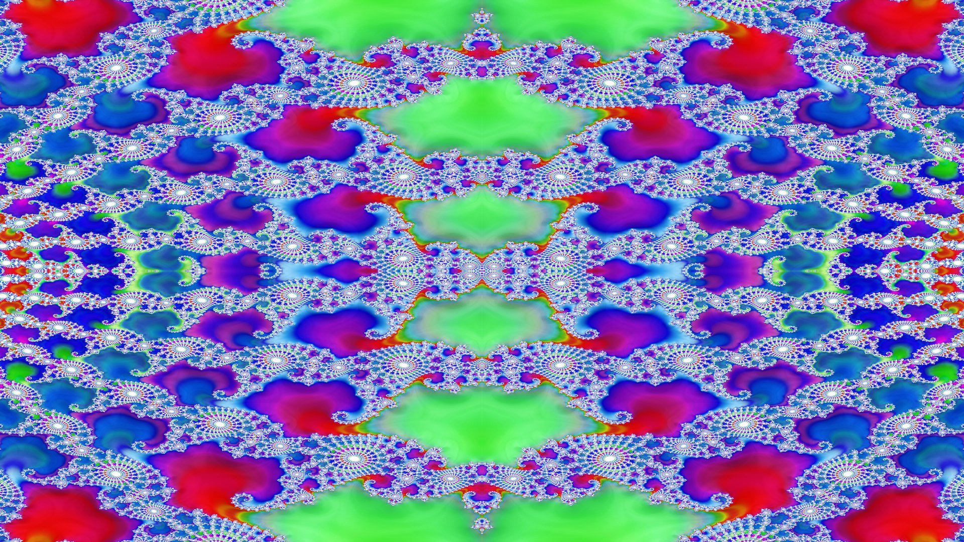 Trippy Psychedelic Fractal Wallpaper by Dr-Pen