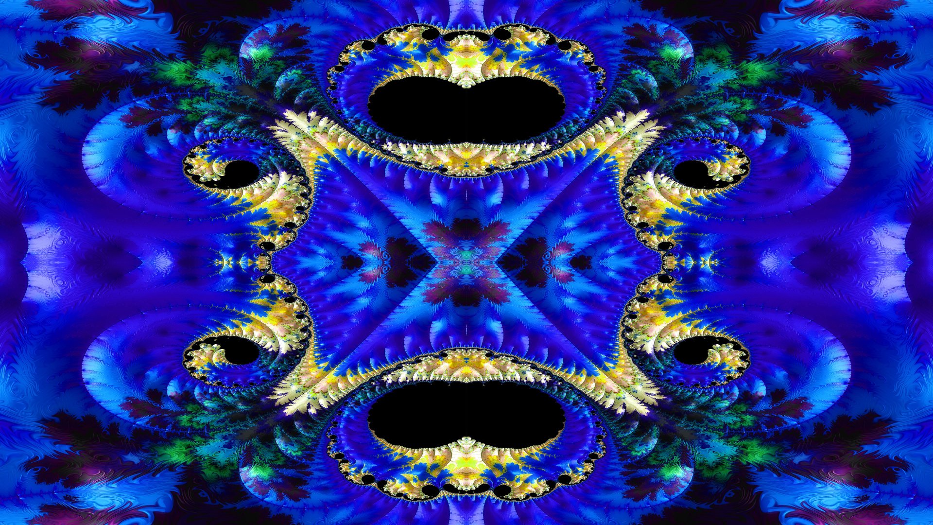 Trippy Psychedelic Fractal Wallpaper by Dr-Pen