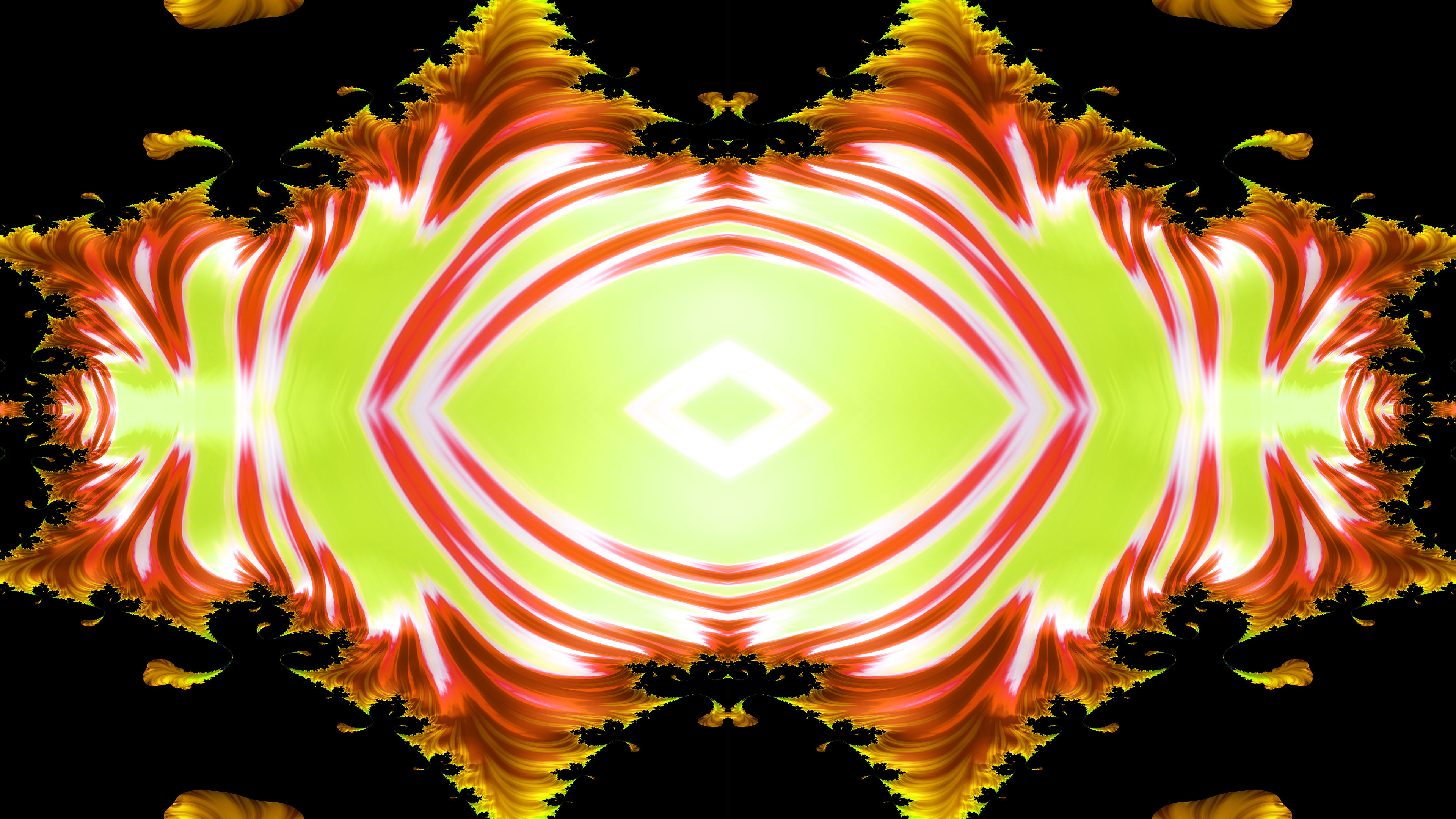 Trippy Psychedelic Fractal 4k Desktop Wallpaper by Dr-Pen