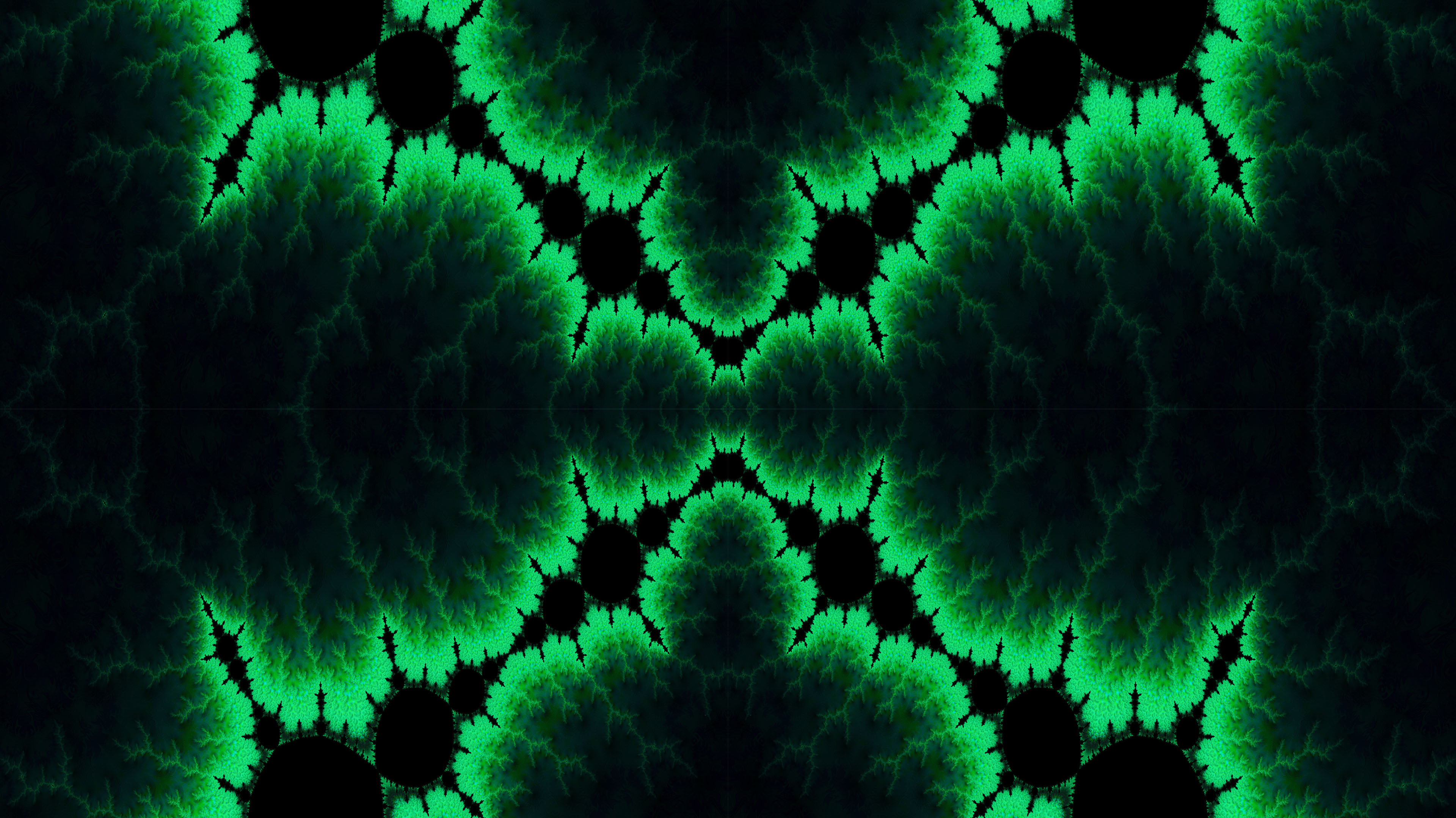 Trippy Psychedelic Fractal 4k Desktop Wallpaper by Dr-Pen