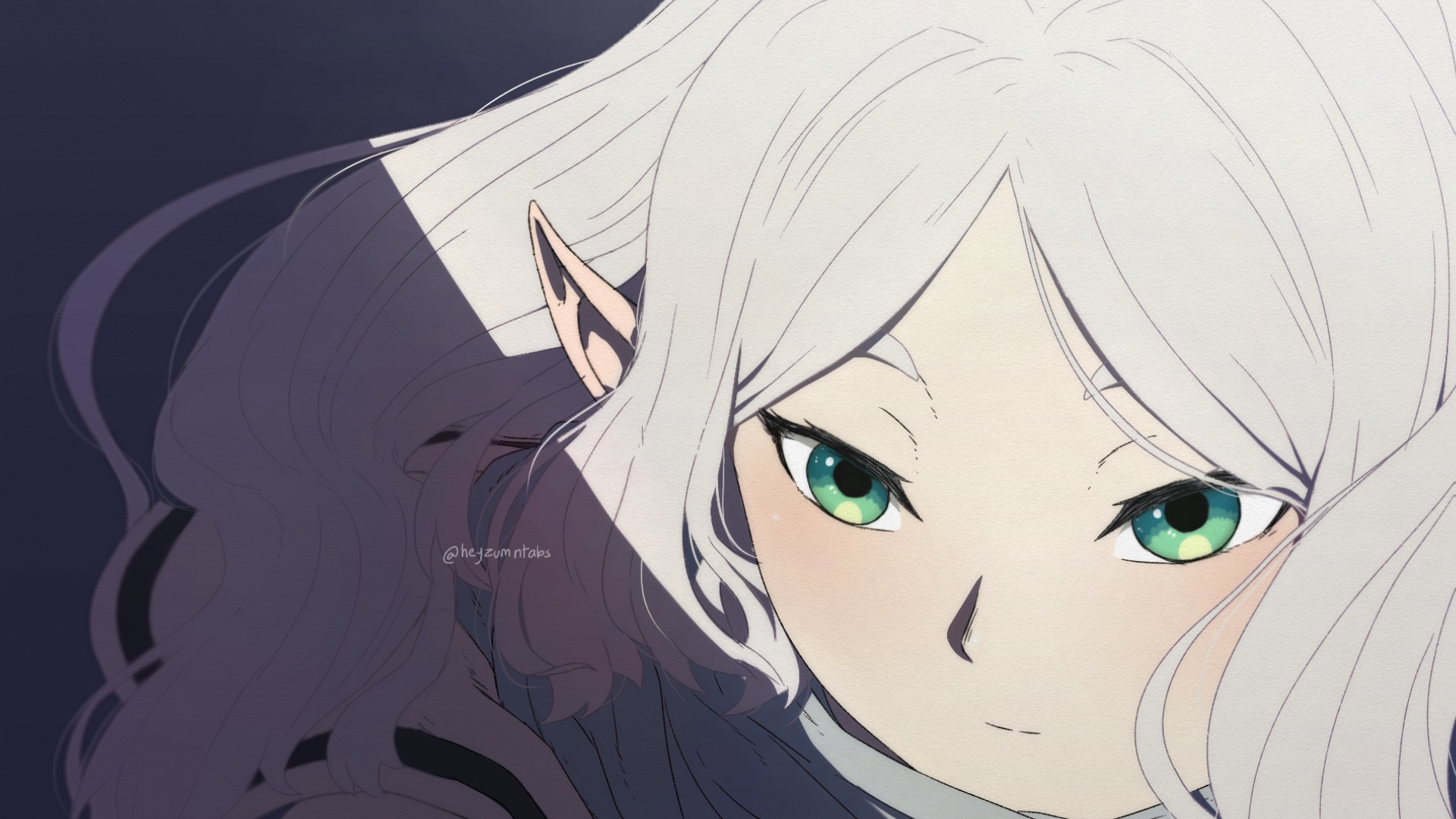 Frieren HD Wallpaper – Anime Elegance from Beyond Journey's End by Heyz