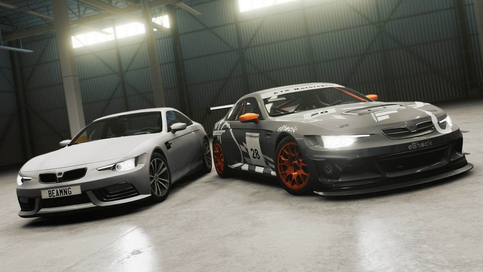 BeamNG.drive HD Wallpaper: Exquisite Racing Duo