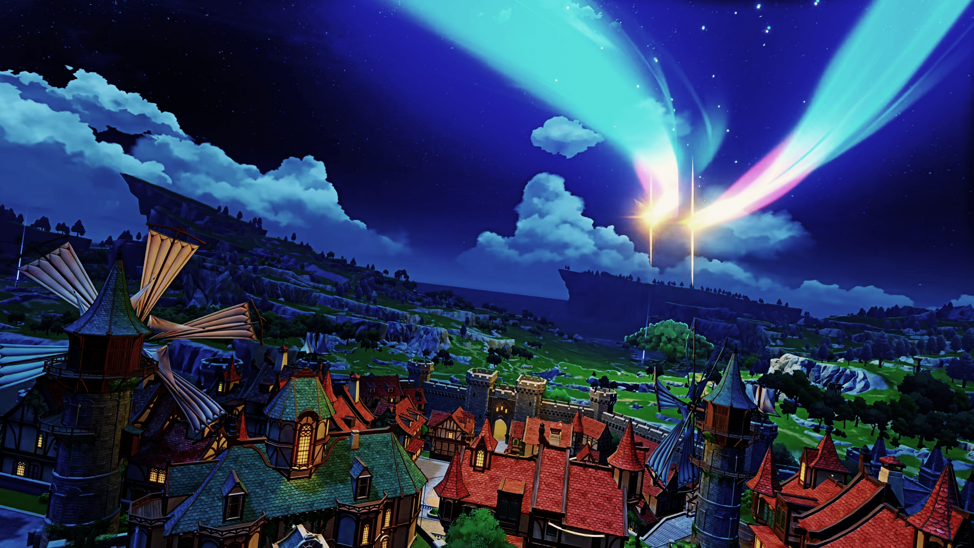 Genshin Impact 4K Ultra HD Wallpaper – Stunning Night Sky Adventure by ...