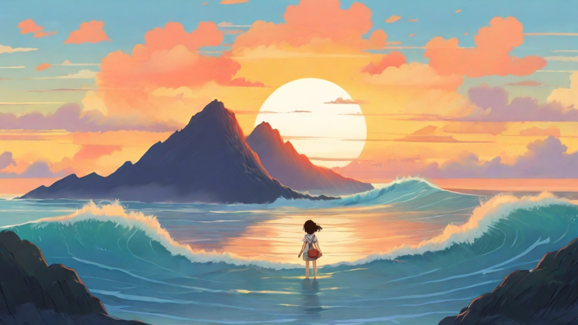 Sunset Drawing by AnimeHead