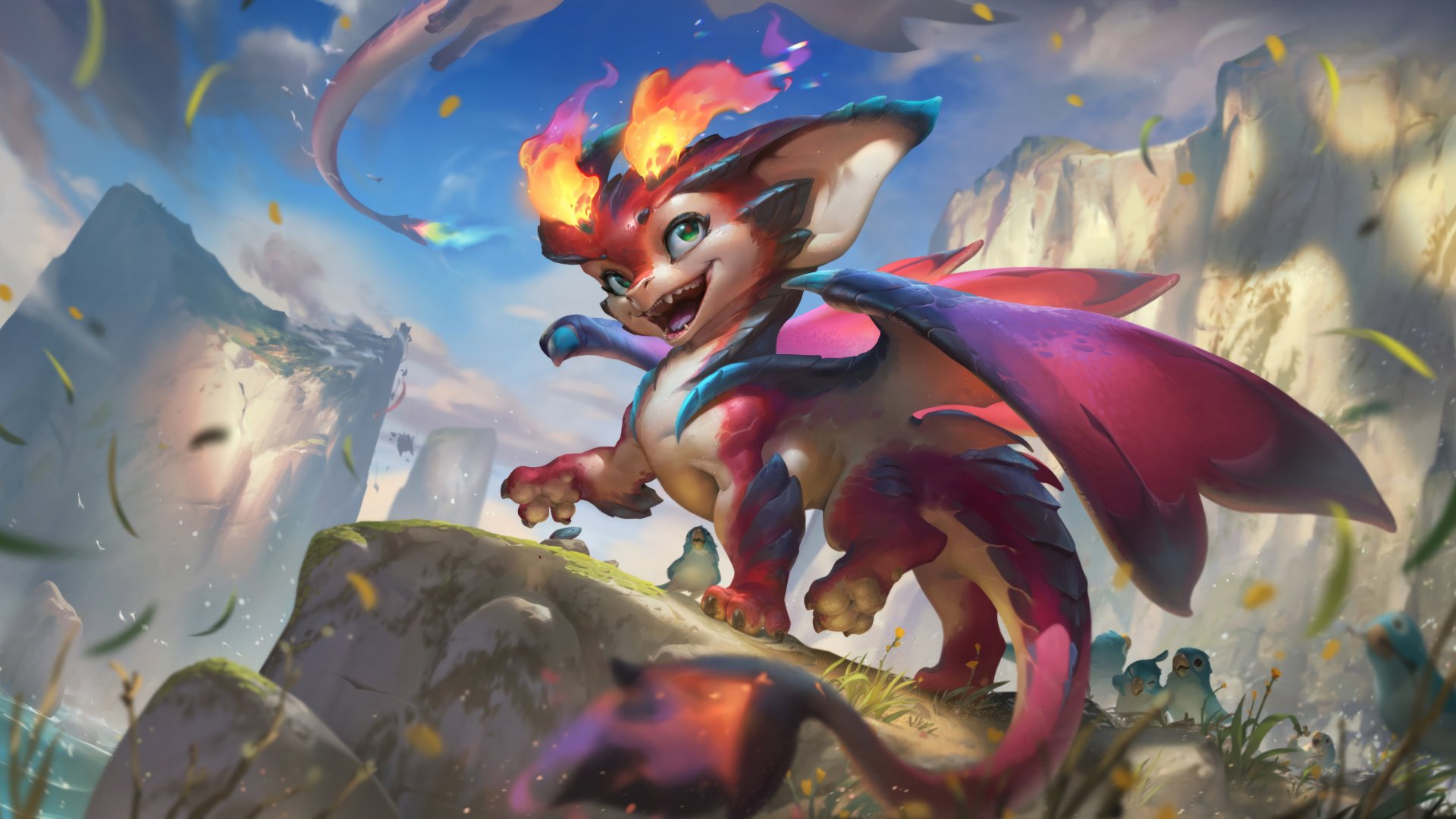 Smolder from League of Legends - Vibrant HD Game Wallpaper | 7680x4320 ...