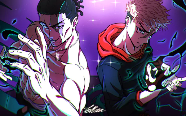 Download Anime Jujutsu Kaisen Yuji Itadori Yuta Okkotsu HD Wallpaper