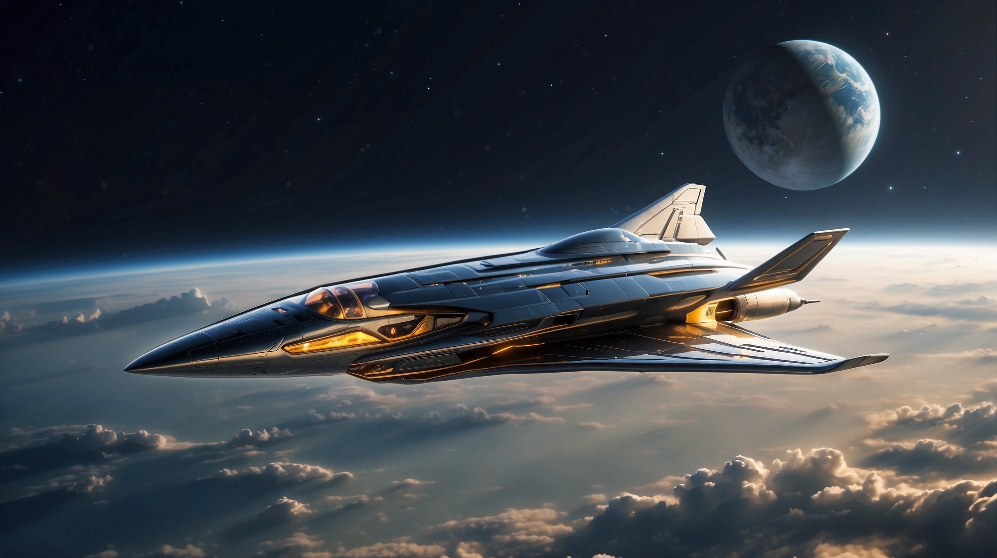 Futuristic Aircraft by AnimeHead