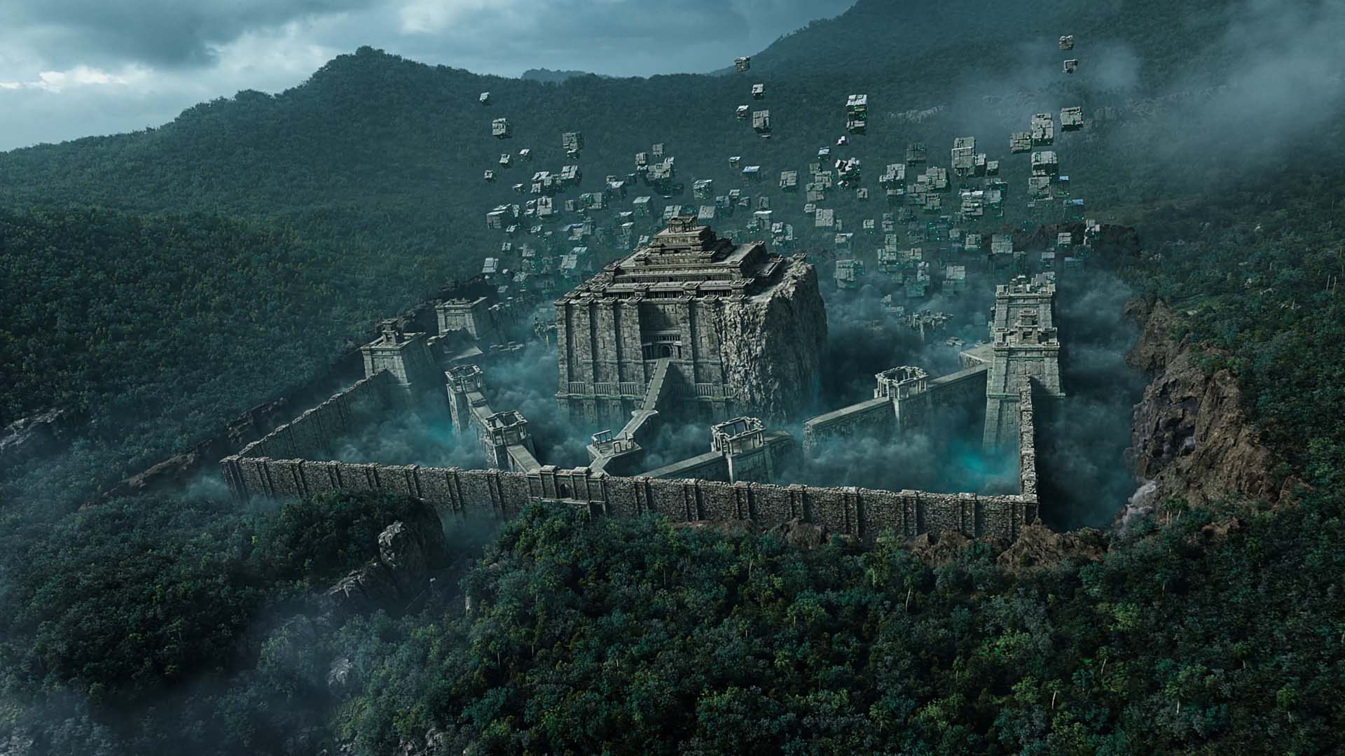 Final Fantasy VII Rebirth HD Wallpaper | Epic Ancient Ruins Background