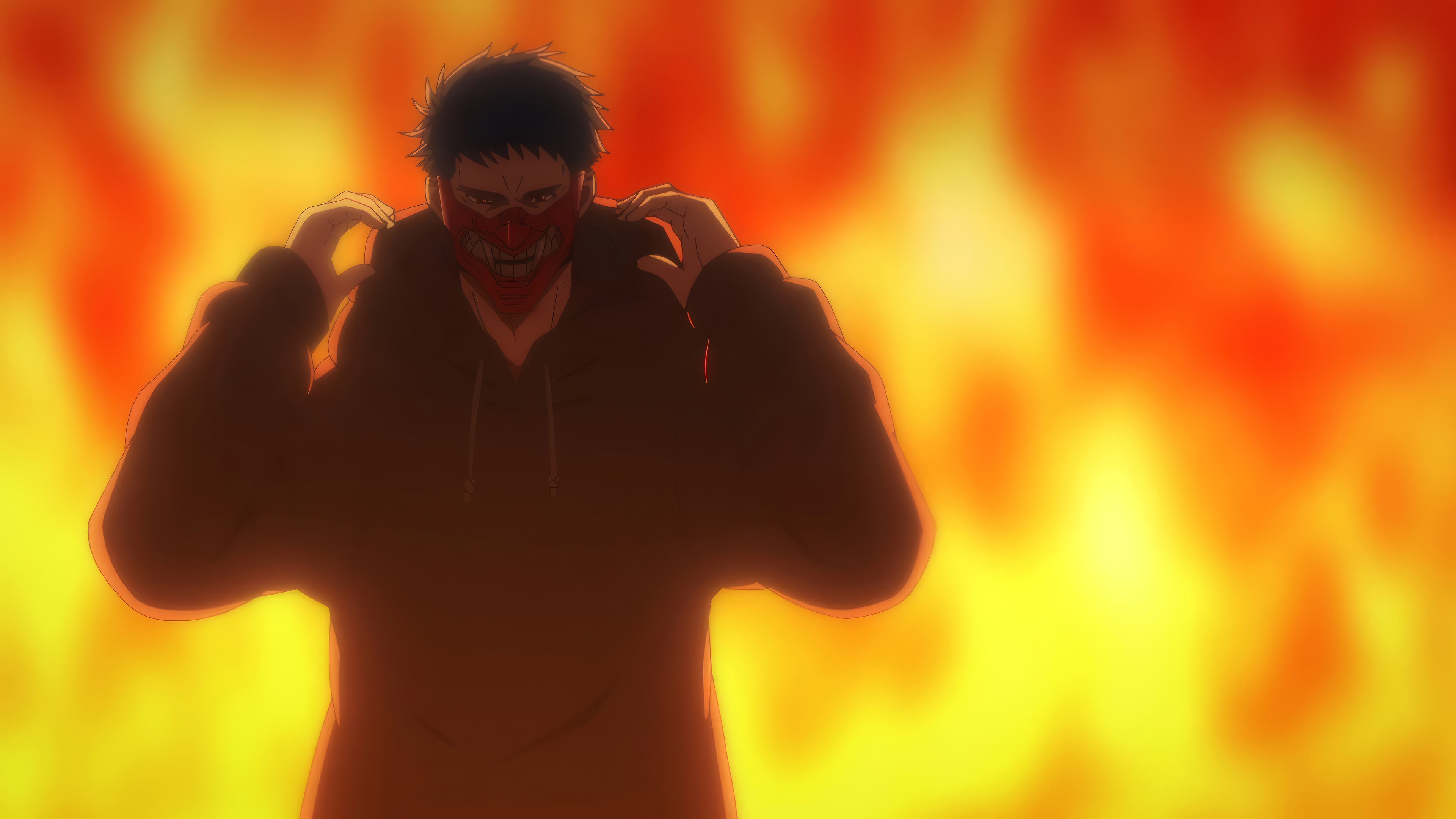 Ninja Kamui Joe Higan Fiery Silhouette HD Wallpaper Ninja Kamui Joe Higan Fiery Silhouette HD Wallpaper