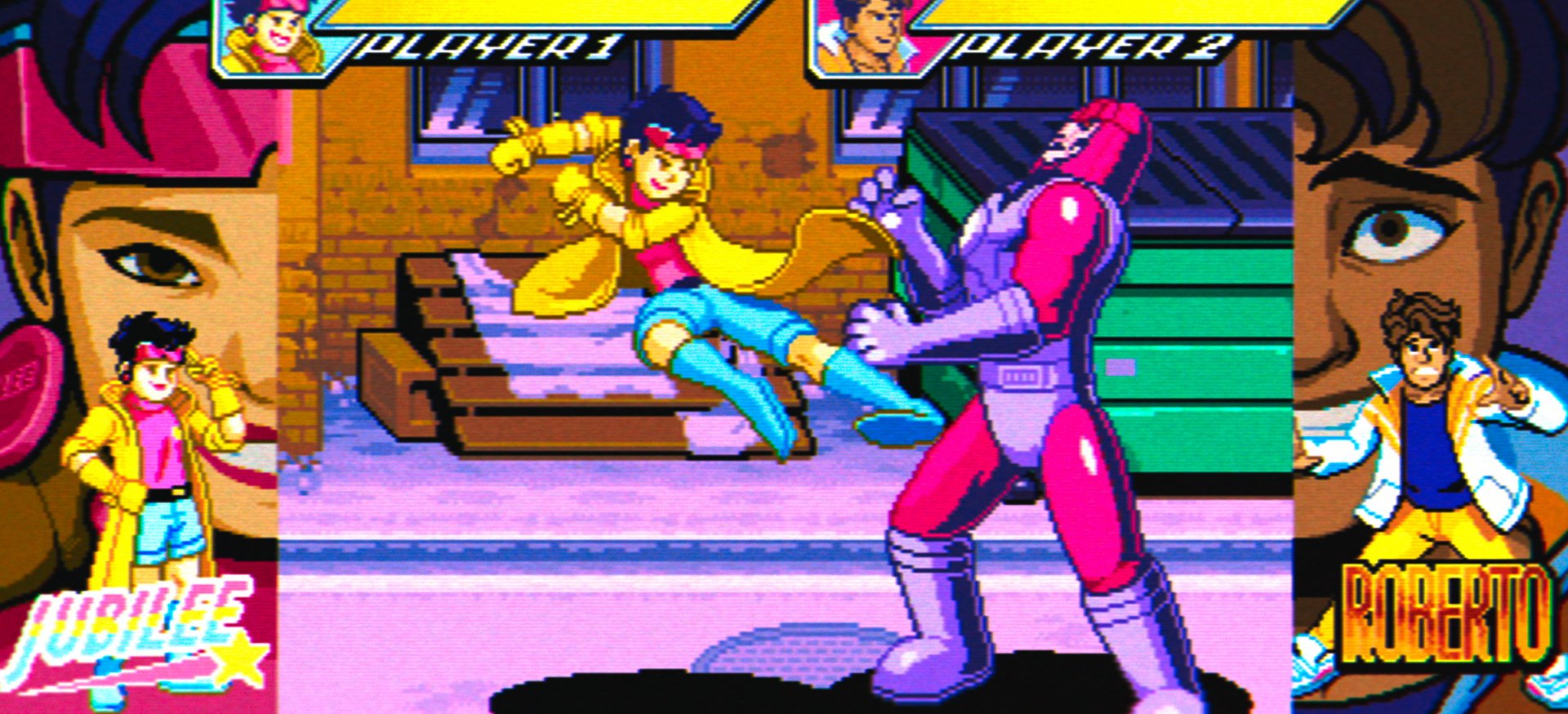X-Men '97 HD Wallpaper: Retro Arcade Style Showdown