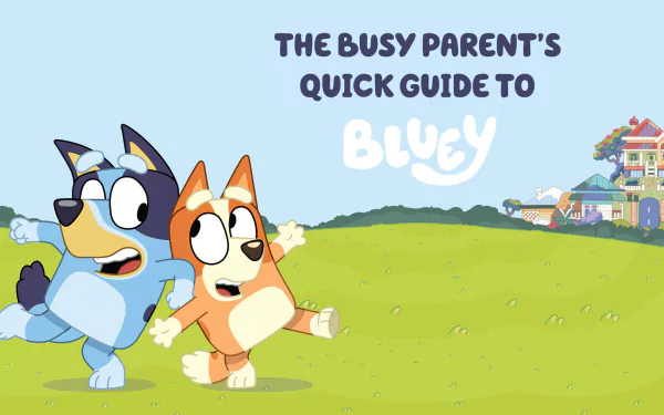 Bluey HD Wallpaper: Fun and Adventure in a Vibrant TV Show Scene
