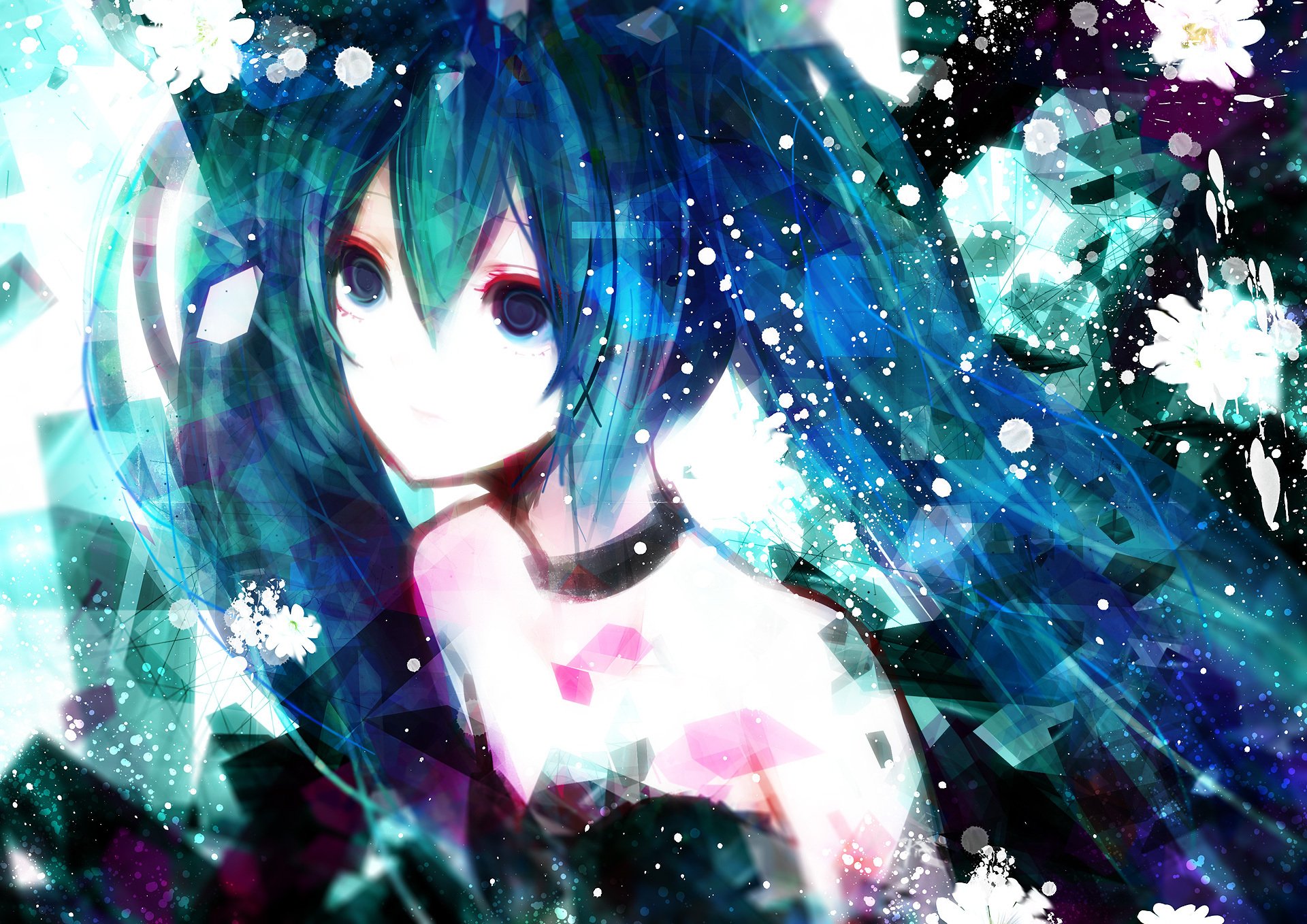 Hatsune Miku HD Anime Vocaloid Wallpaper: Vibrant Digital Dreamscape by ...