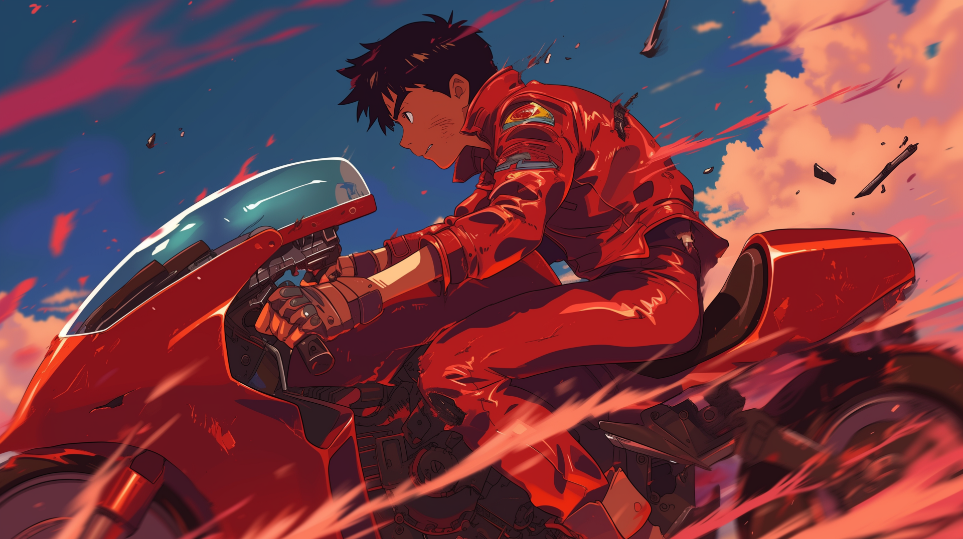 Akira - Shotaro Kaneda Riding HD Wallpaper by patrika