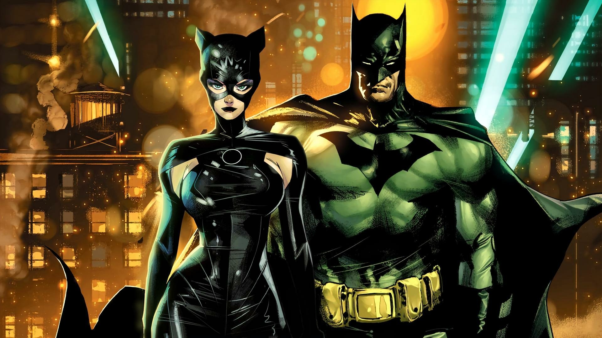 Batman & Catwoman HD Art by Jorge Jiménez – Dynamic Gotham Duo Wallpaper