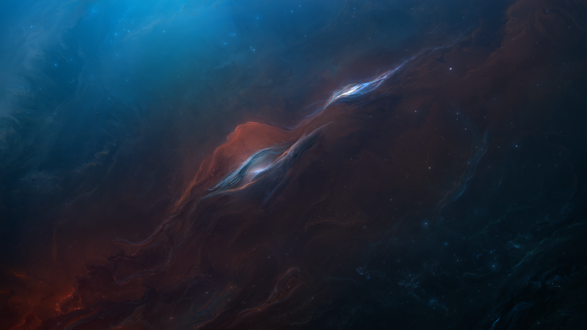 Cosmic Eye Nebula by Starkiteckt | 7500x4219 | Wallpaper Abyss