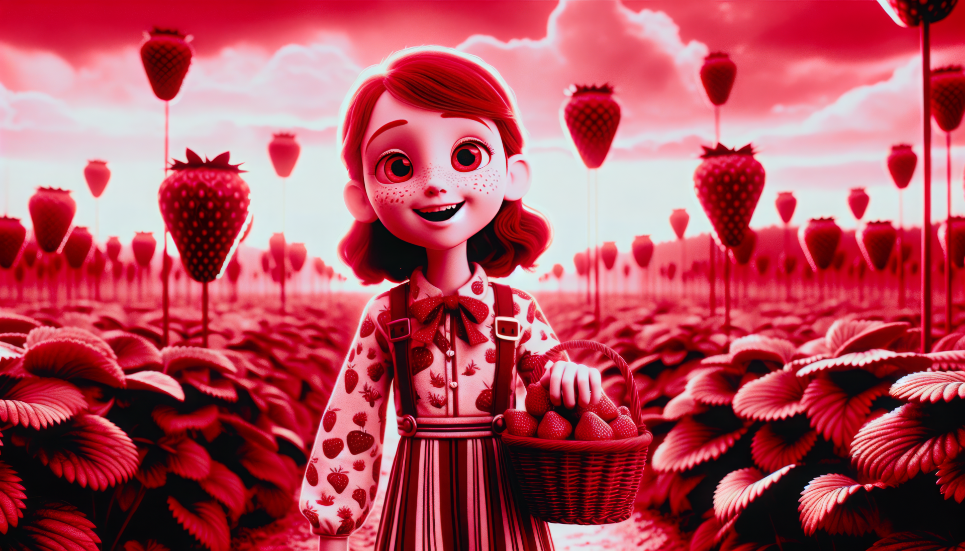4K Ultra HD Strawberry Fields Animation Wallpaper by QuantumCurator