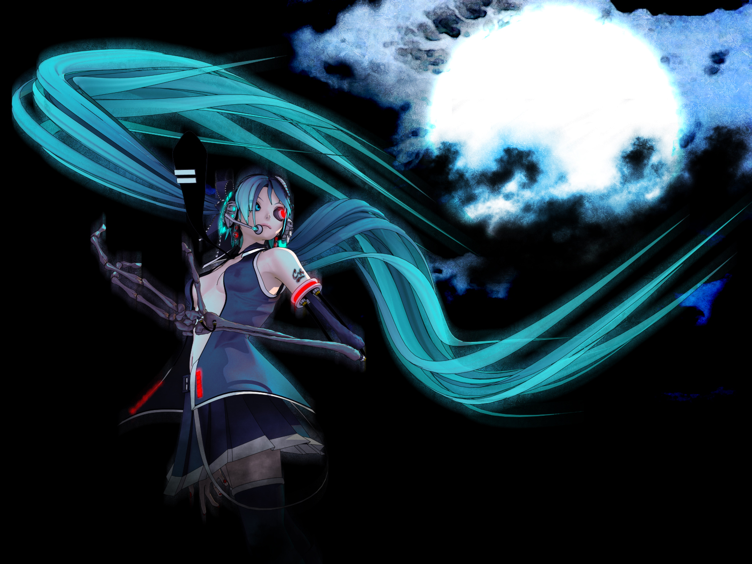Download Dark Hatsune Miku Anime Vocaloid Dark Anime Wallpaper
