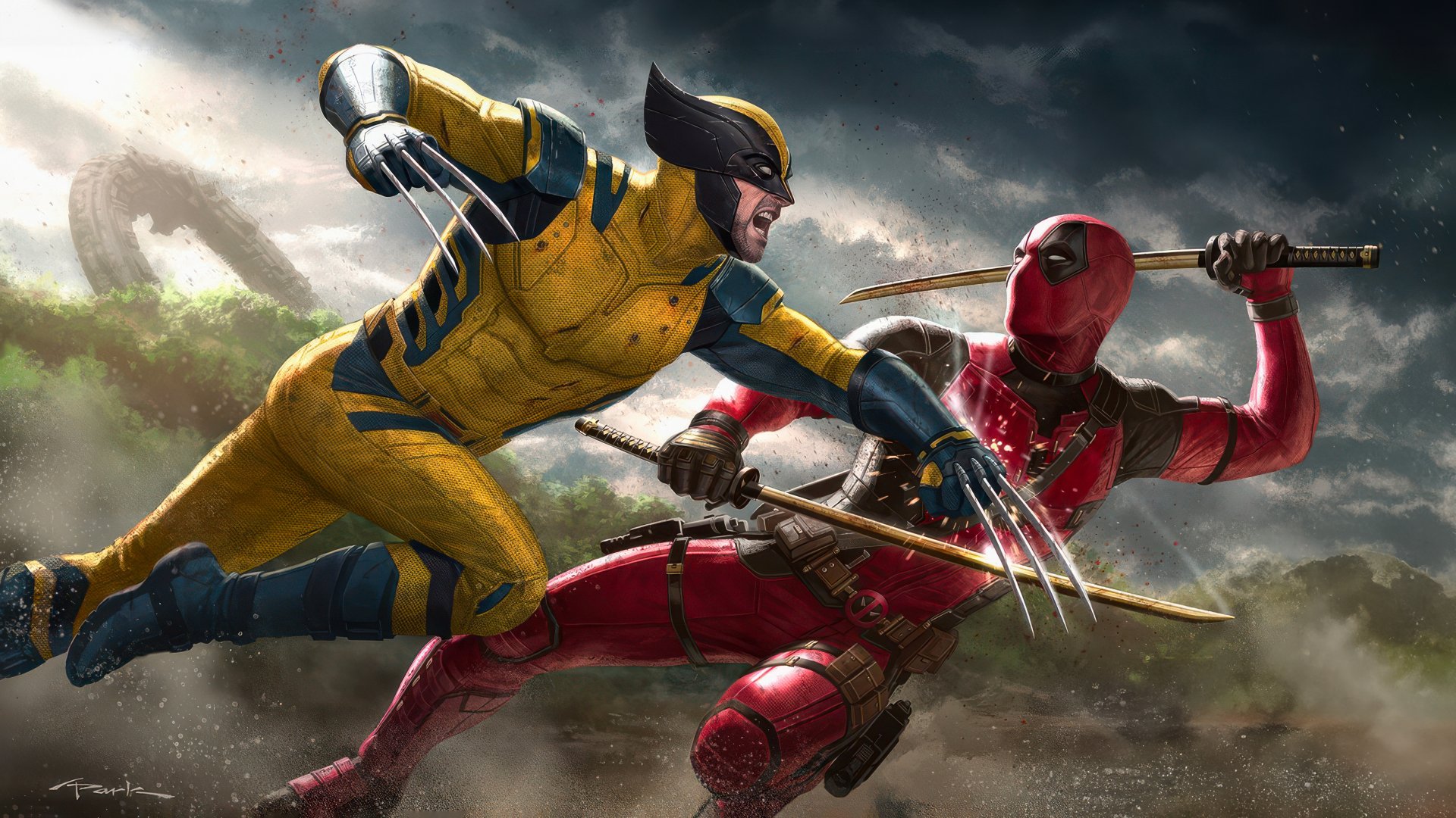 Deadpool vs. Wolverine: Epic 4K Ultra HD Wallpaper