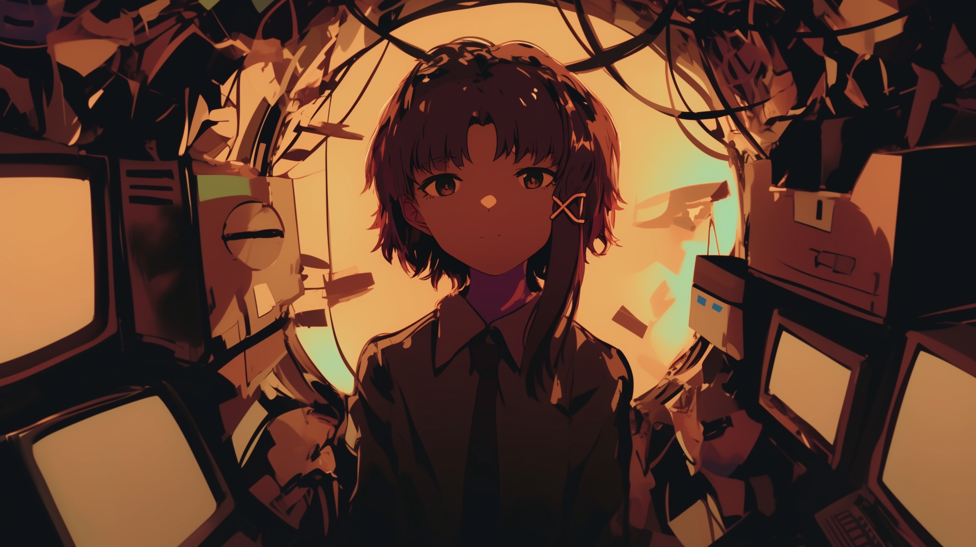 HD Wallpaper of Lain Iwakura from Serial Experiments Lain by patrika