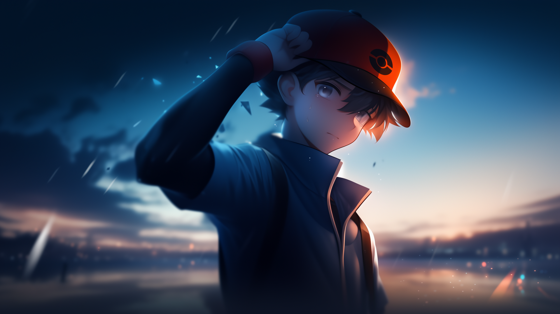 Vibrant Ash Ketchum HD Wallpaper for Anime Fans by patrika