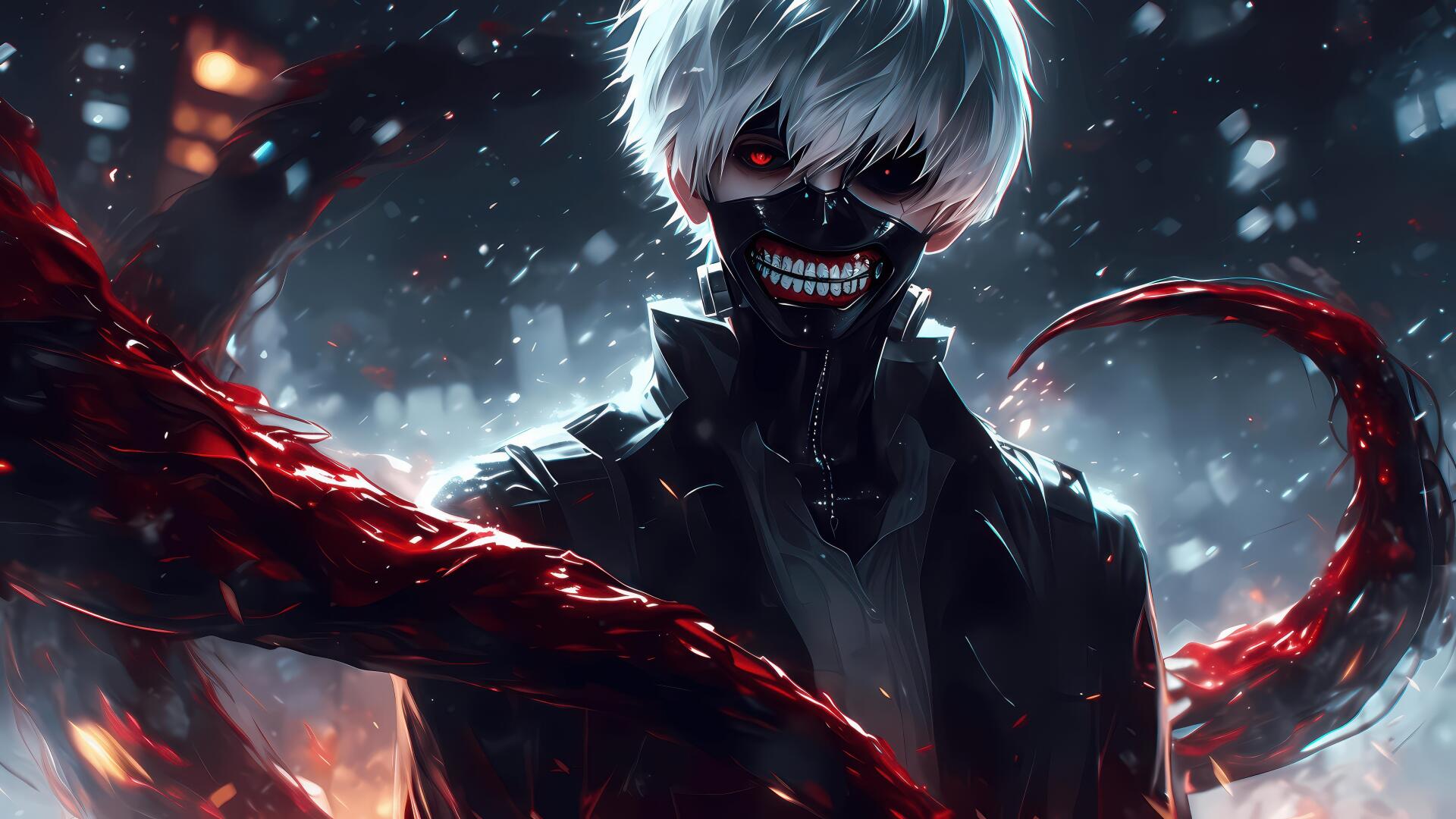 Ken Kaneki 4K Ultra HD Tokyo Ghoul Wallpaper – Dark Predator Unleashed