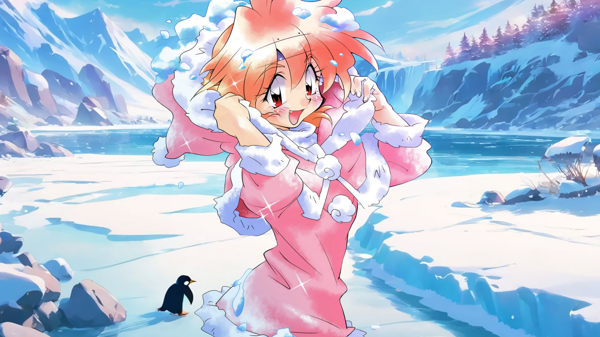 Slayers Anime HD Wallpaper: Winter Magic and Adventure by rui araizumi