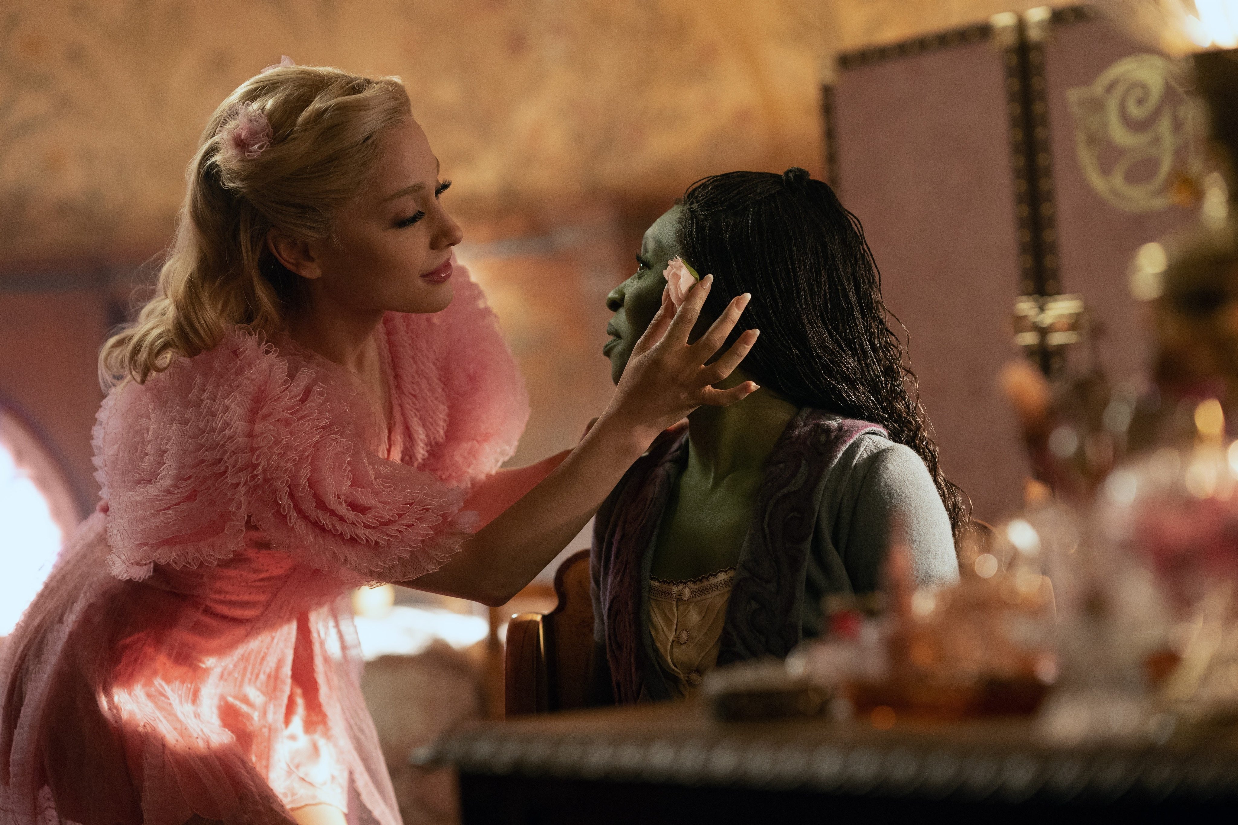 Wicked: A Stunning 4K Ultra HD Wallpaper Featuring Ariana Grande & Cynthia Erivo