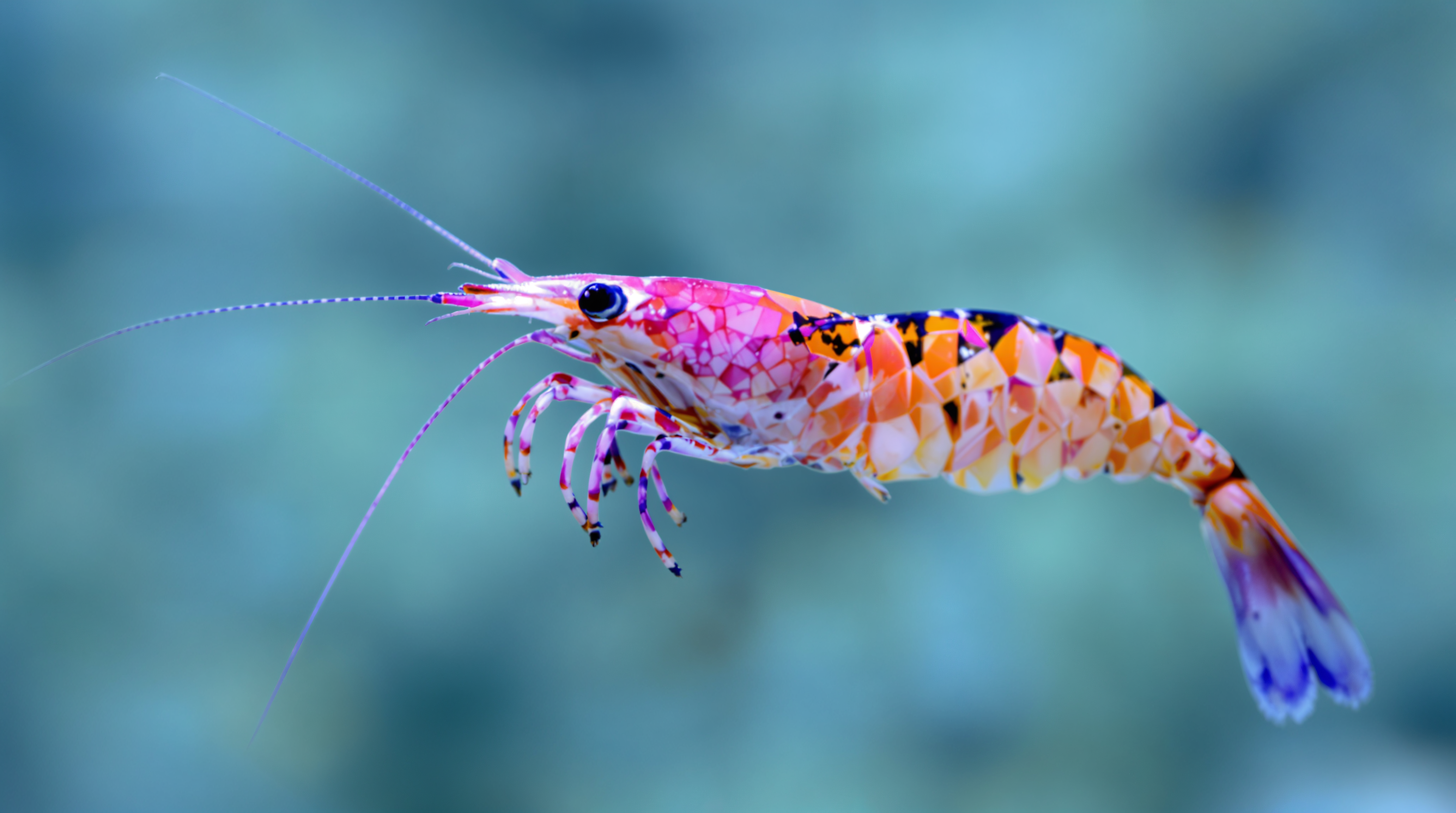 Vibrant Shrimp in Stunning 4K Ultra HD Wallpaper by QuantumCurator