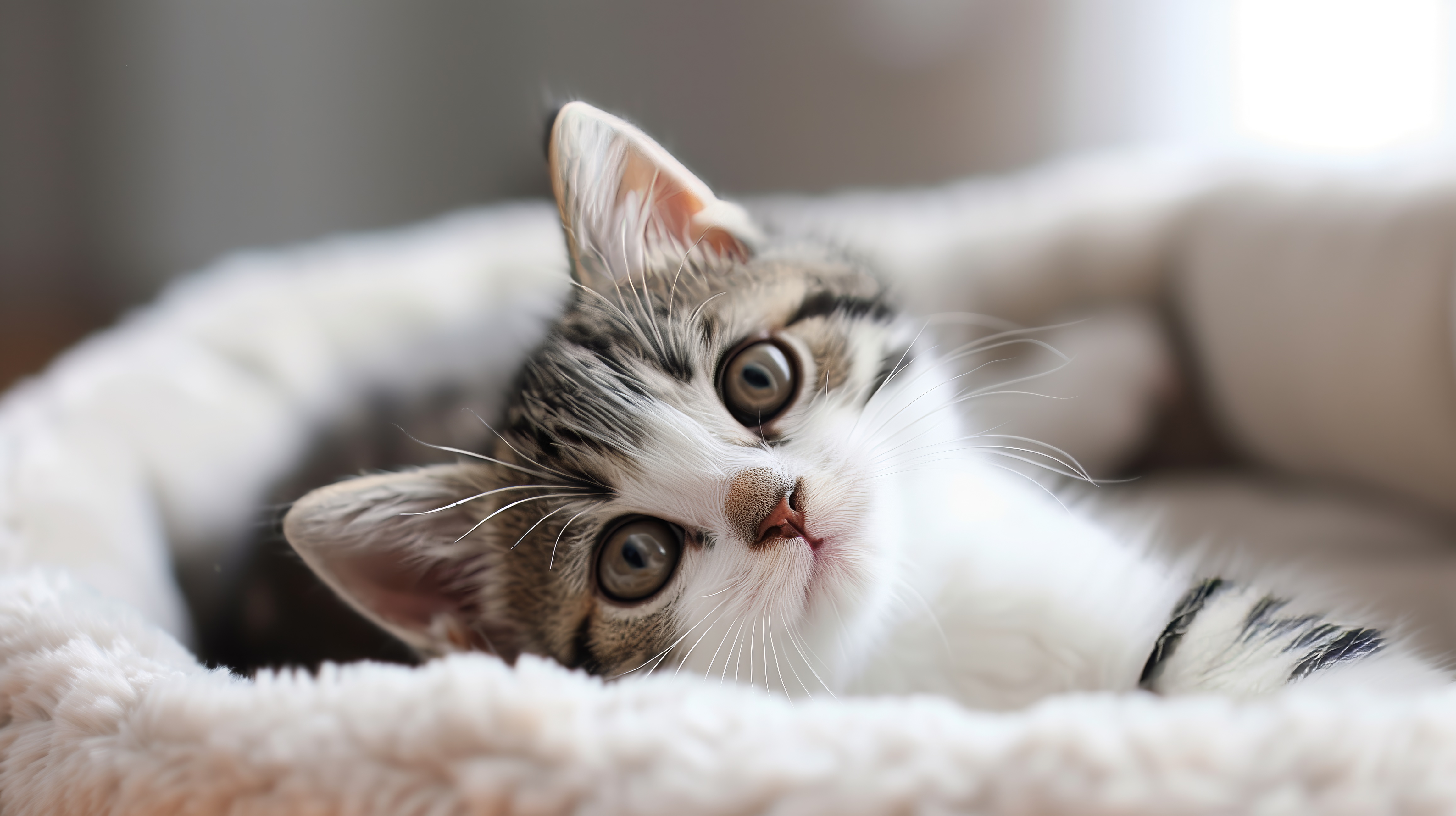 Cute Cat Ultra HD Wallpaper: Adorable Feline Charm by robokoboto