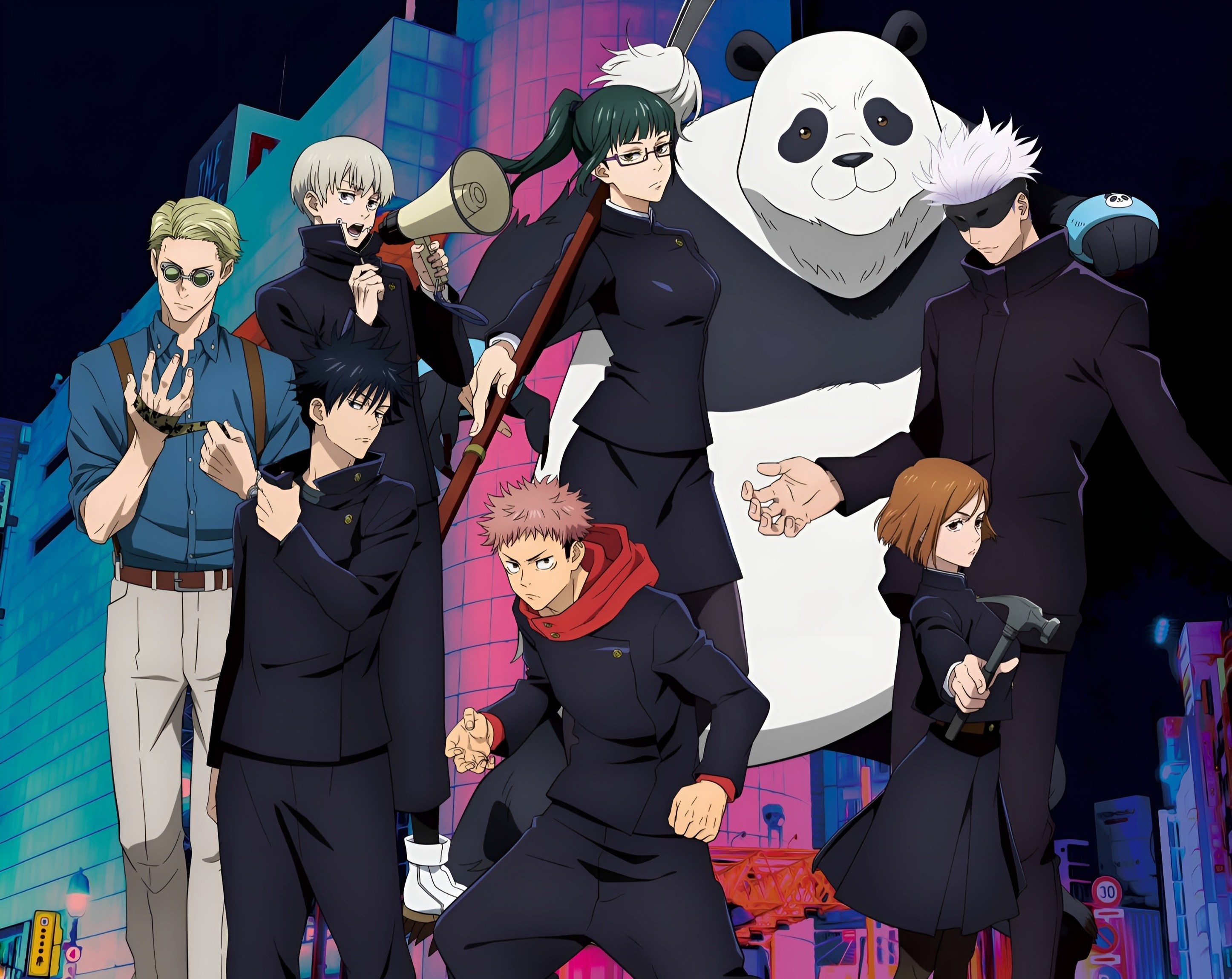 Jujutsu Kaisen HD Anime Wallpaper: Ultimate Sorcerer Squad