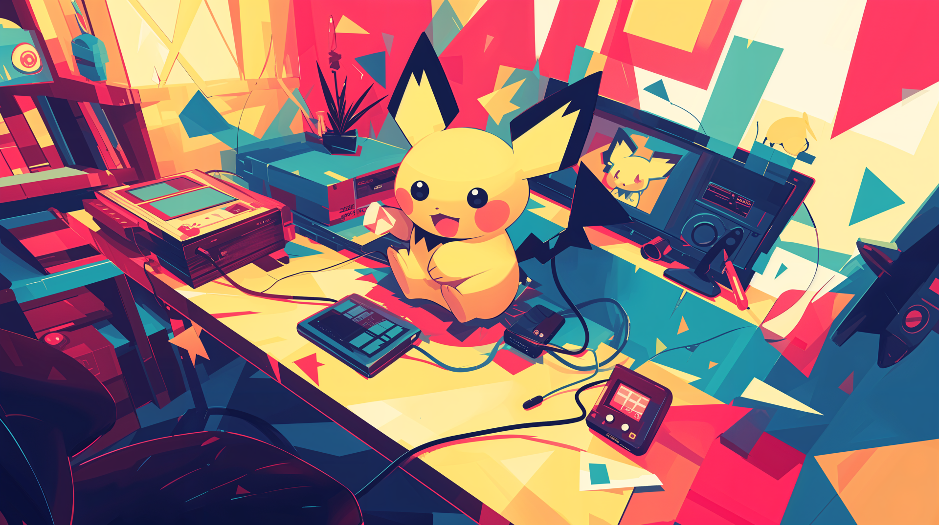 Pichu's Playful Vibes - 4K Ultra HD Wallpaper by robokoboto