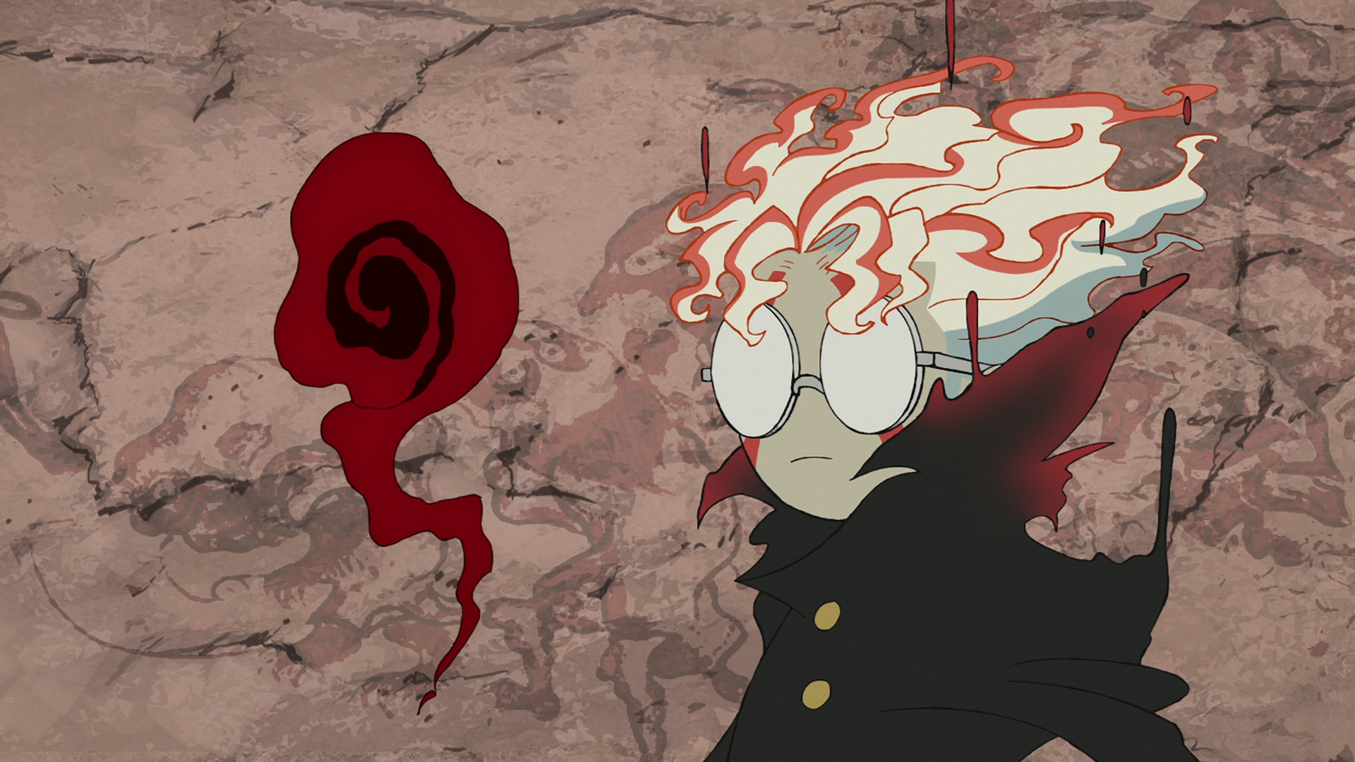 Dandadan Anime HD Wallpaper Featuring Ken Takakura's Fiery Aura