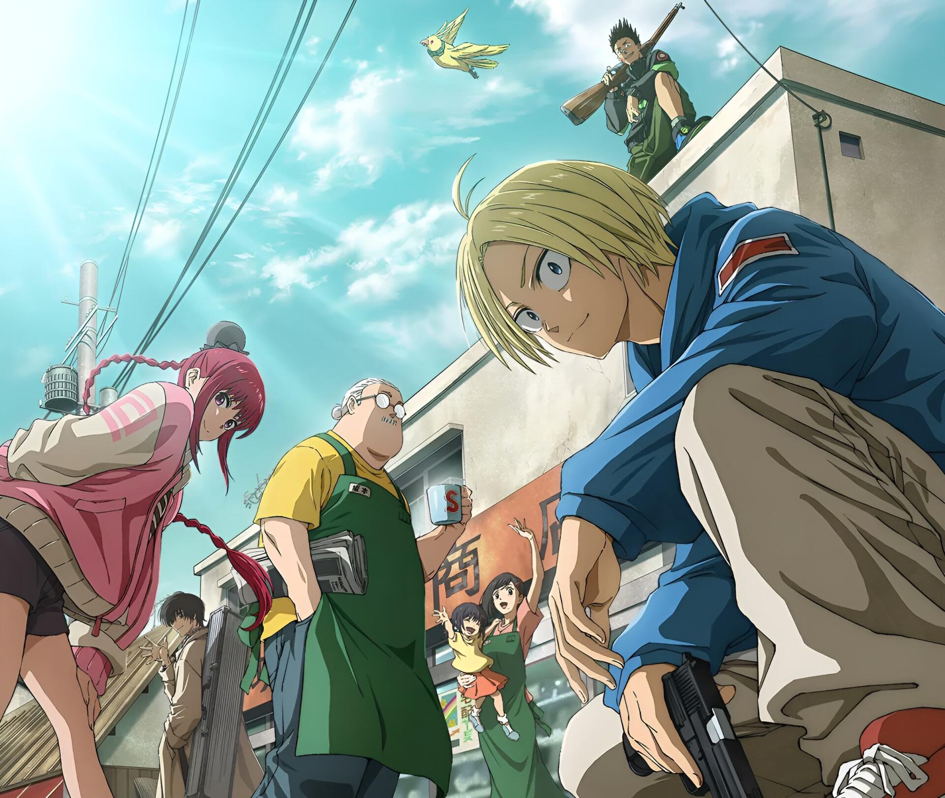 Sakamoto Days Anime HD Wallpaper – Vibrant Action Scene