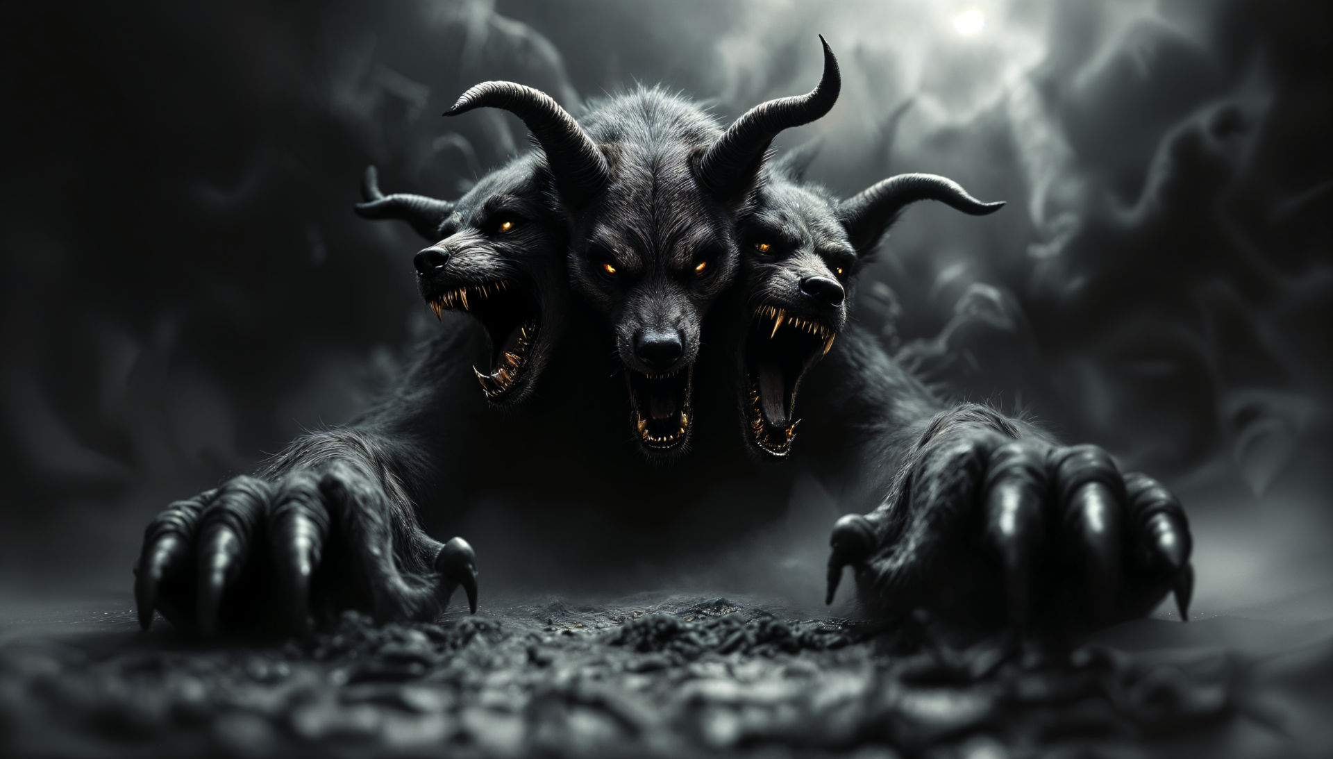 Cerberus: Stunning 4K Ultra HD Wallpaper by QuantumCurator
