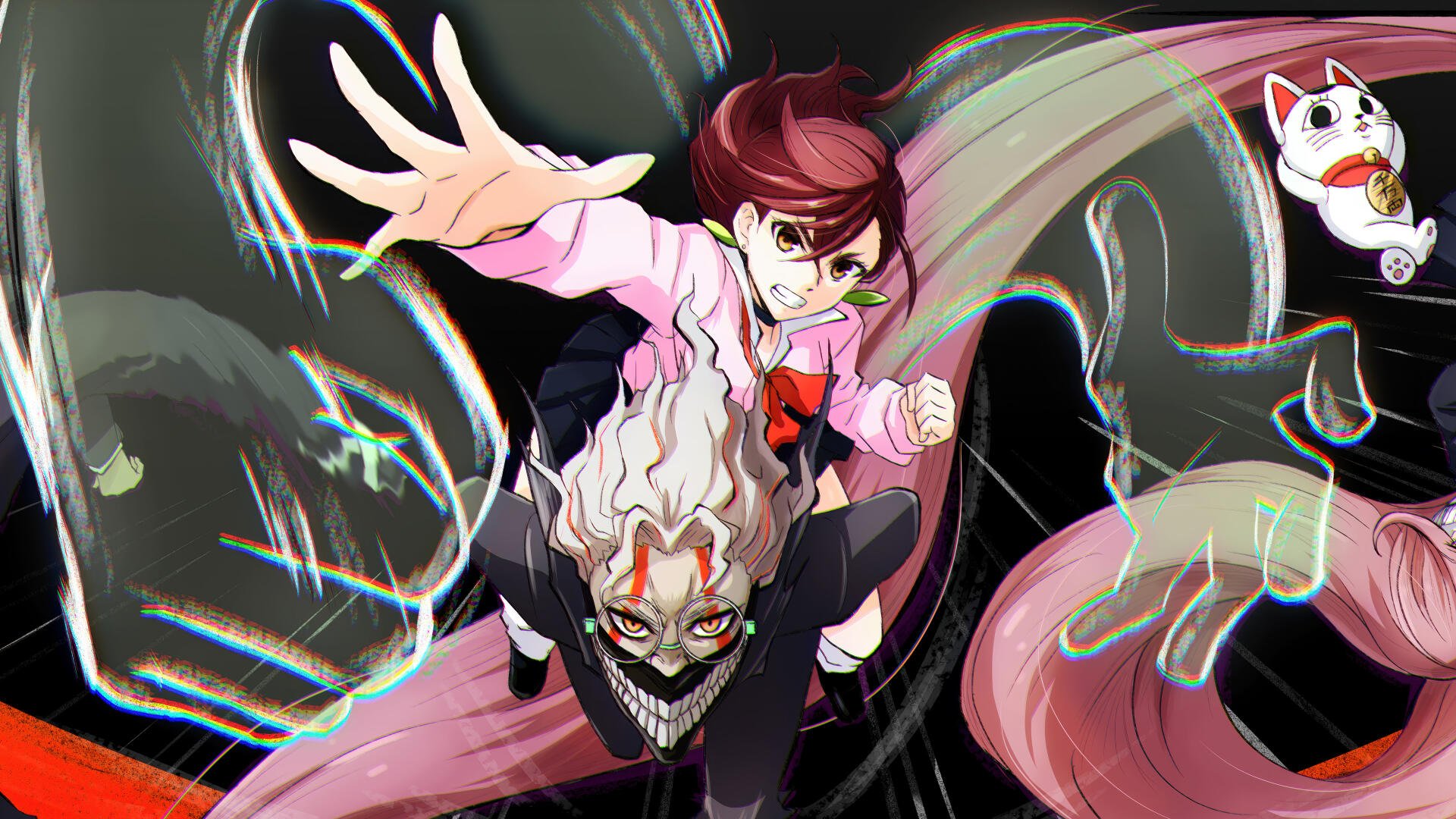 Dandadan 4K Ultra HD Wallpaper Featuring Momo Ayase and Ken Takakura