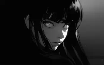 Mystic Gaze: HD Purple-Eyed Anime Elegance