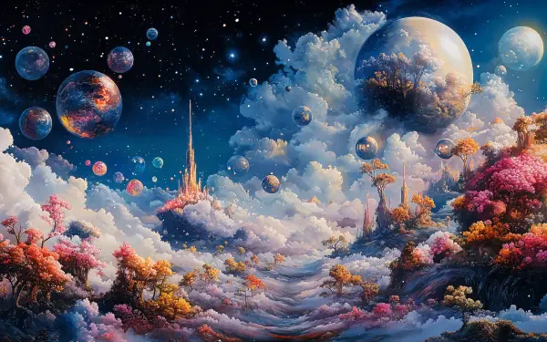 Dreamcore Fantasy: A Stunning 4K Ultra HD Wallpaper by robokoboto