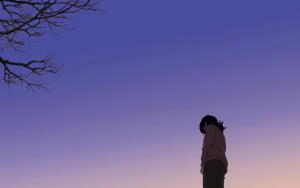 HD Wallpaper: Anime Look Back Moments