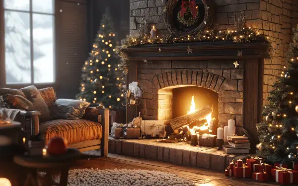 [70+] Fireplace 4k Wallpapers