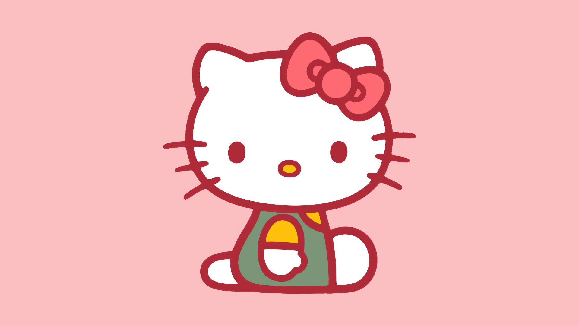 Hello Kitty HD Wallpaper: Cute Charm in Vibrant Detail
