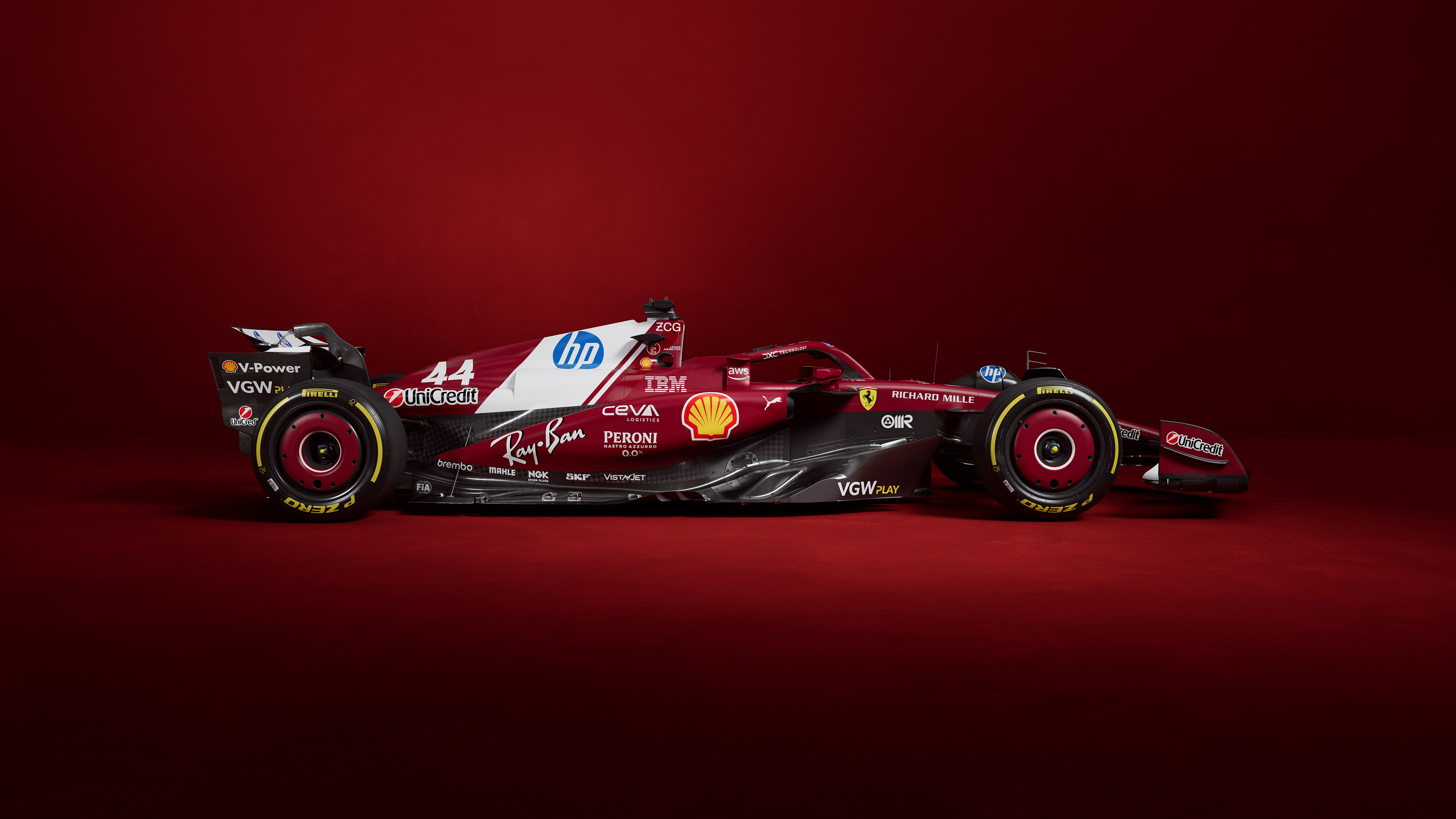 Ferrari SF-25 F1 Racer in Vibrant Red – 4K Ultra HD Wallpaper