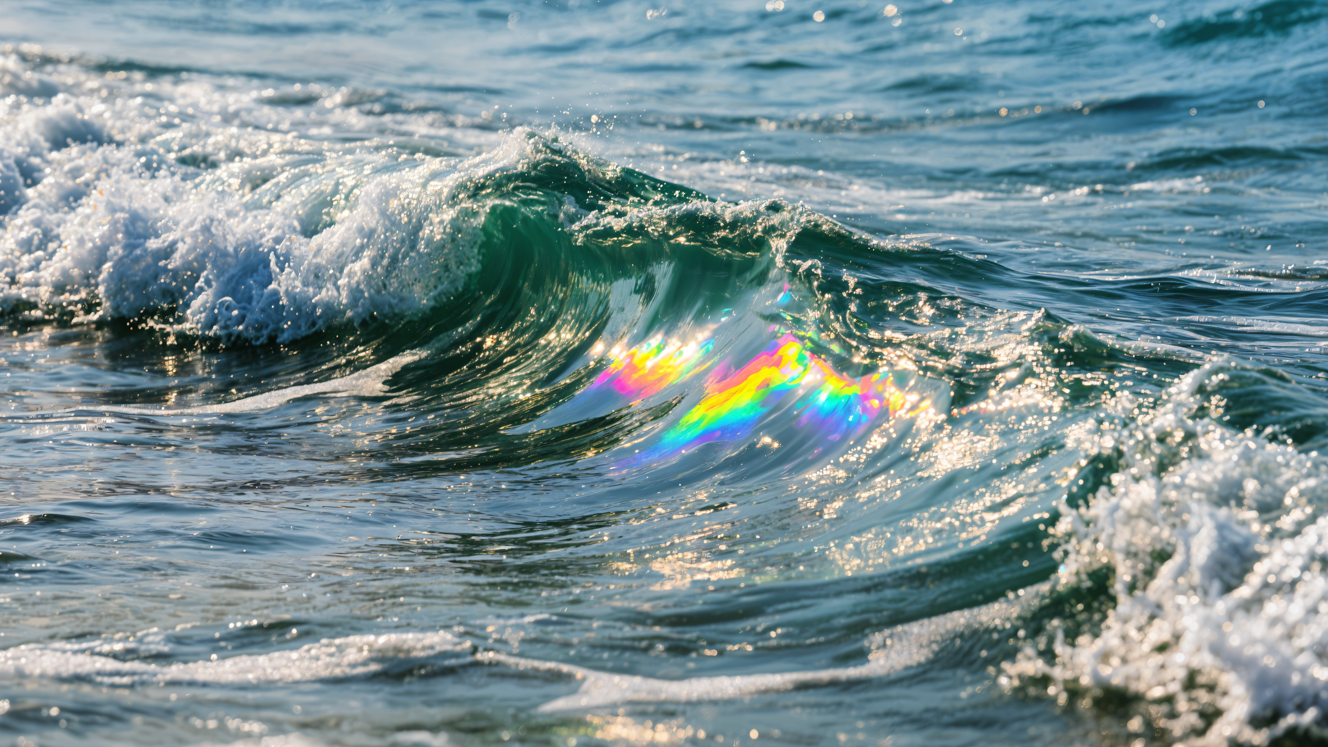 Ocean Waves in 4K Ultra HD: Vibrant Coastal Serenity Wallpaper by ...