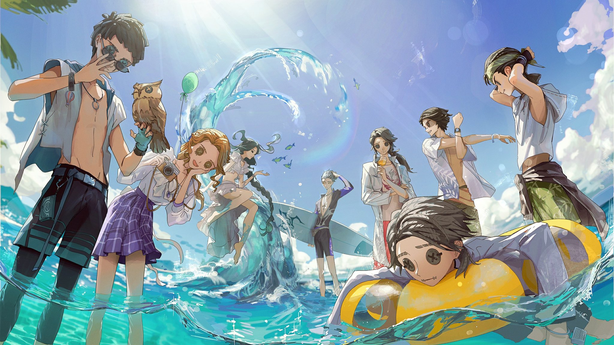 Identity V HD Wallpaper: Summer Splash Showdown