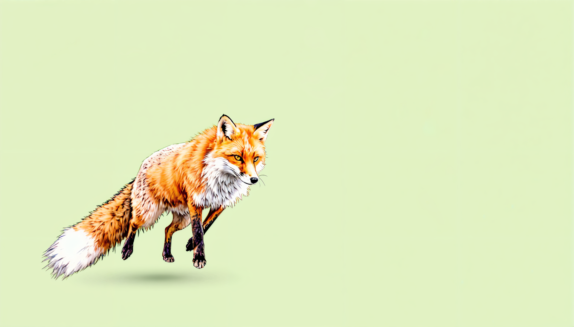 Stunning Fox in Motion - 4K Ultra HD Wallpaper by QuantumCurator