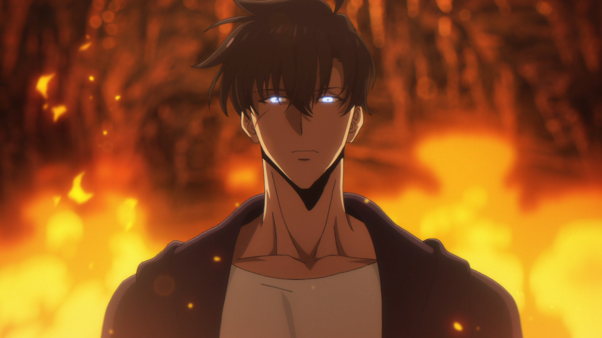 Download Anime Solo Leveling Sung Jin-Woo HD Wallpaper