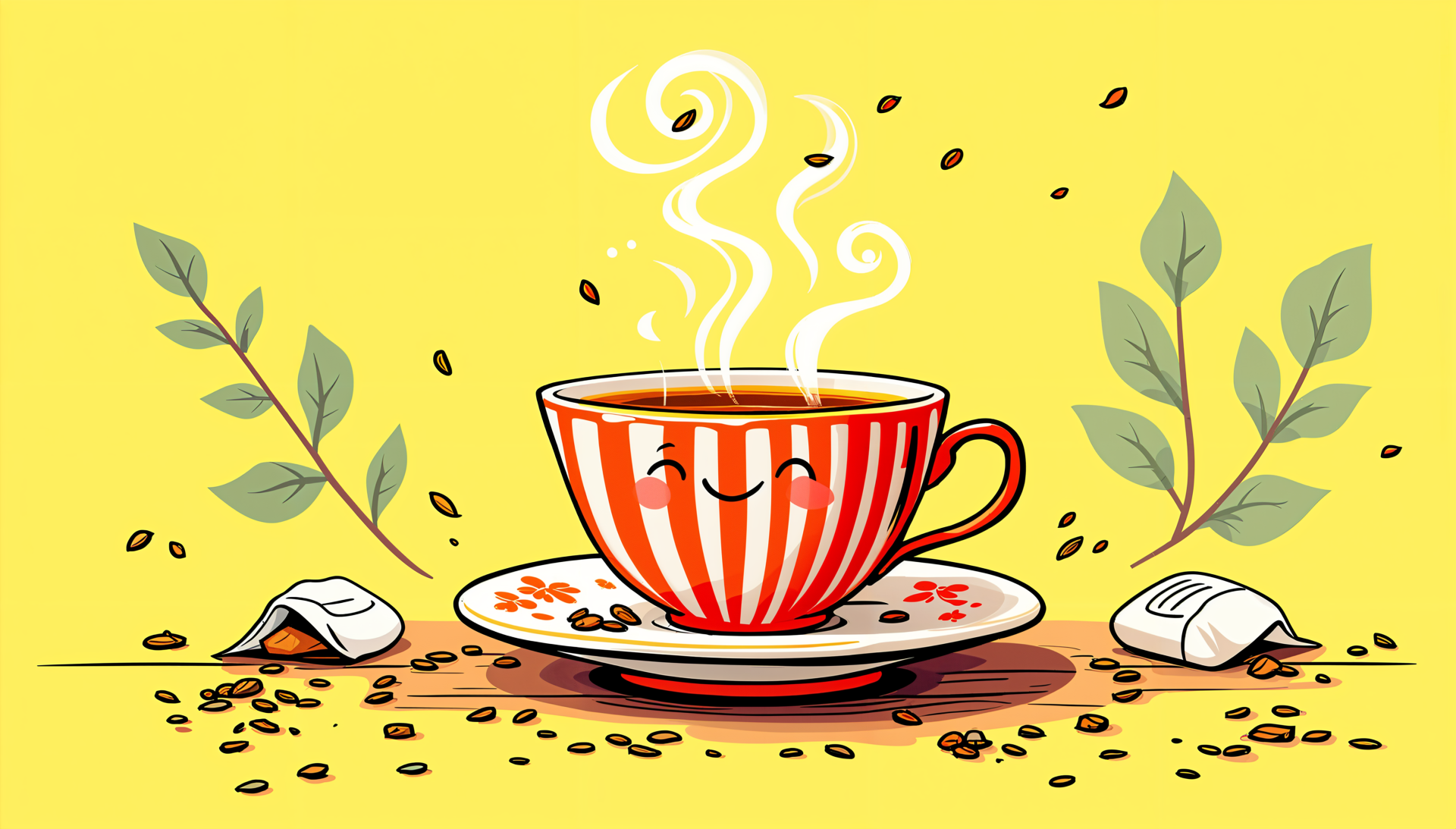 Cheerful Tea Moments: 4K Ultra HD Wallpaper by QuantumCurator ...