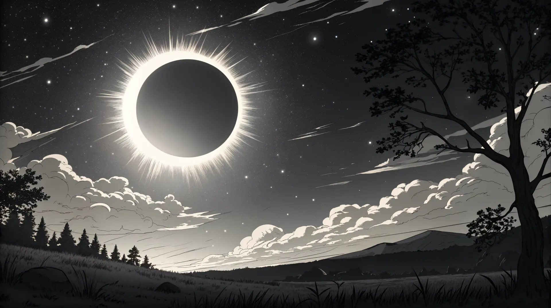 Captivating Solar Eclipse in 4K Ultra HD Wallpaper by QuantumCurator