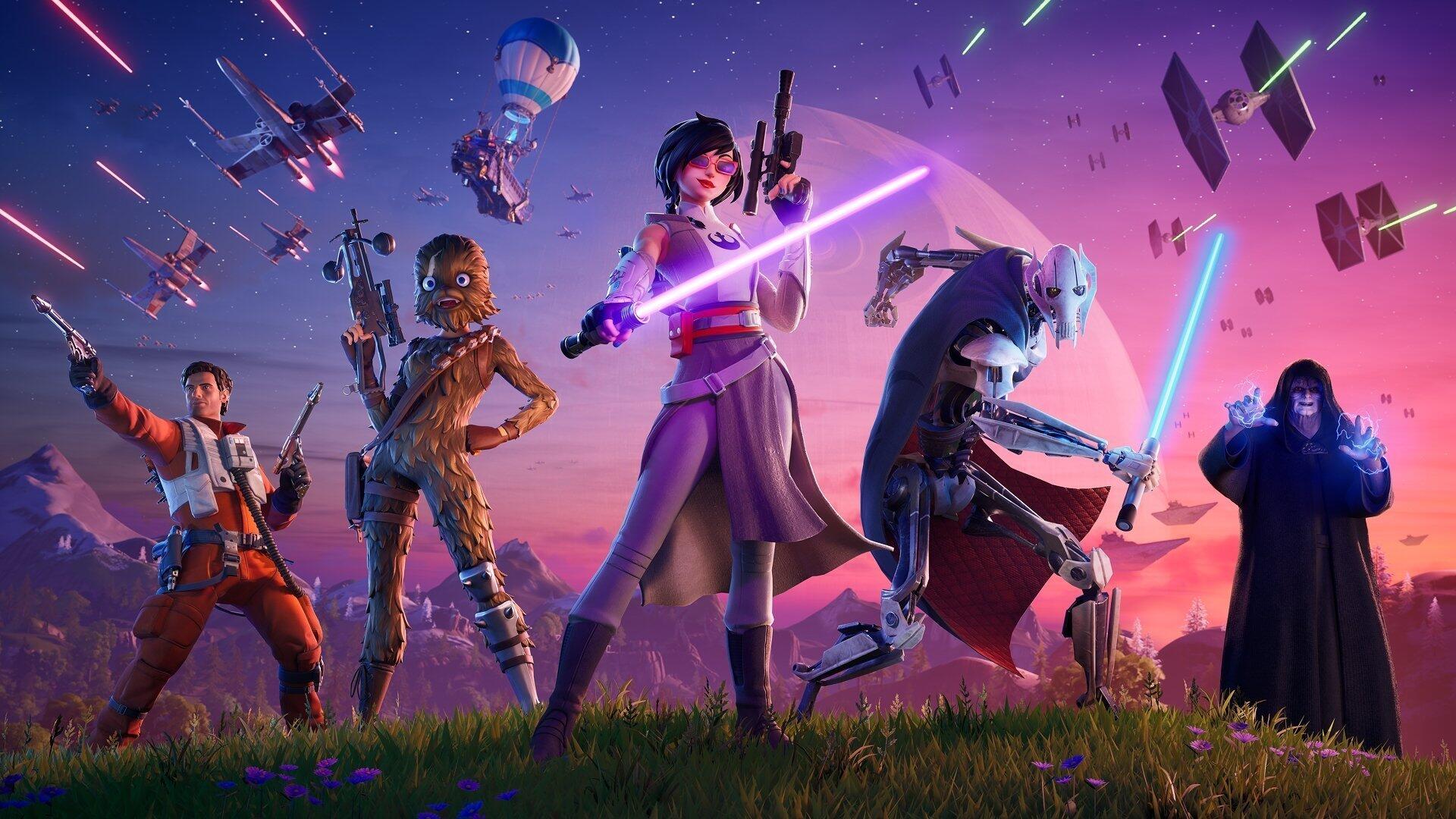 Download Video Game Fortnite Star Wars HD Wallpaper